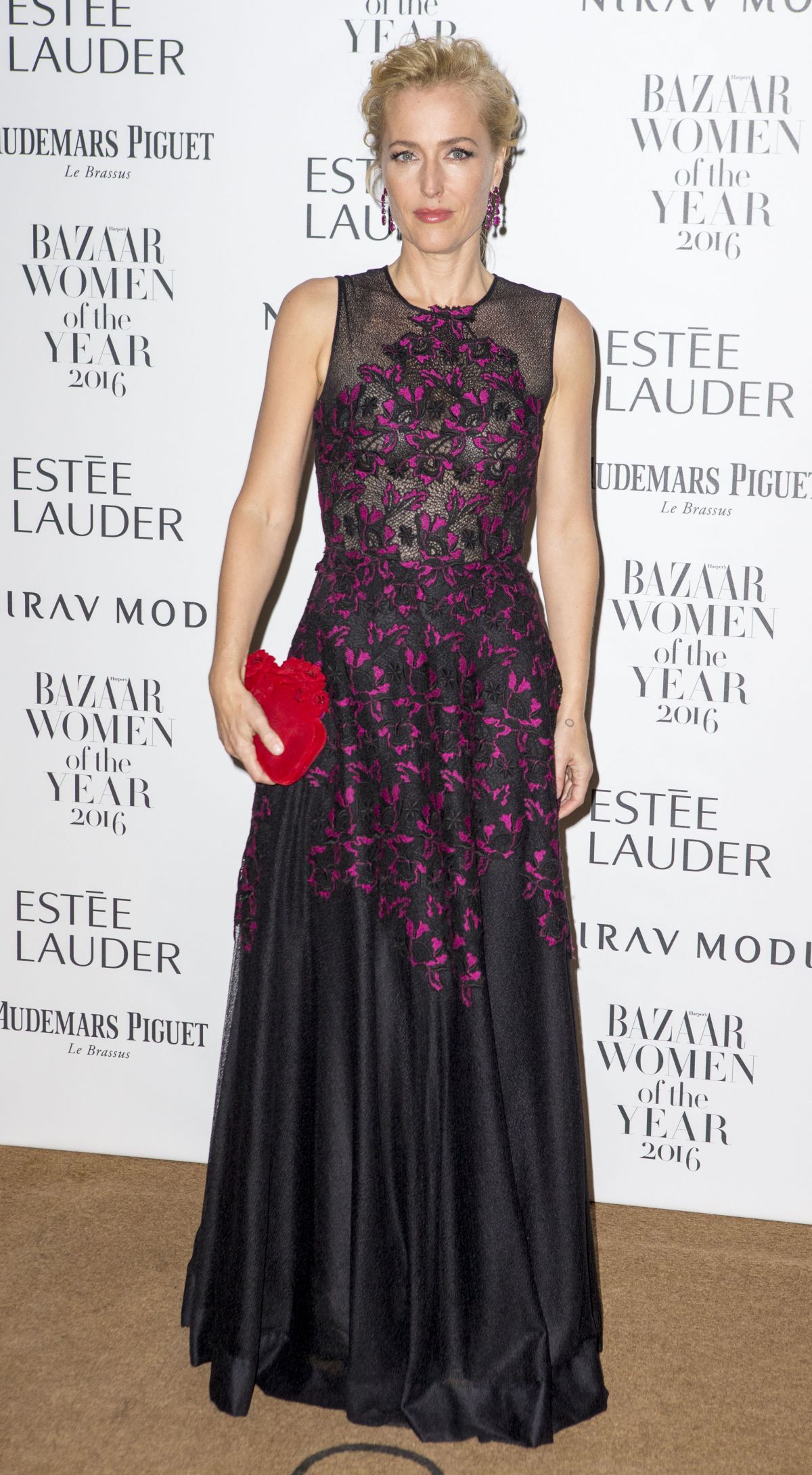 GILLIAN ANDERSON at Harper’s Bazaar Women of the Year Awards in London ...