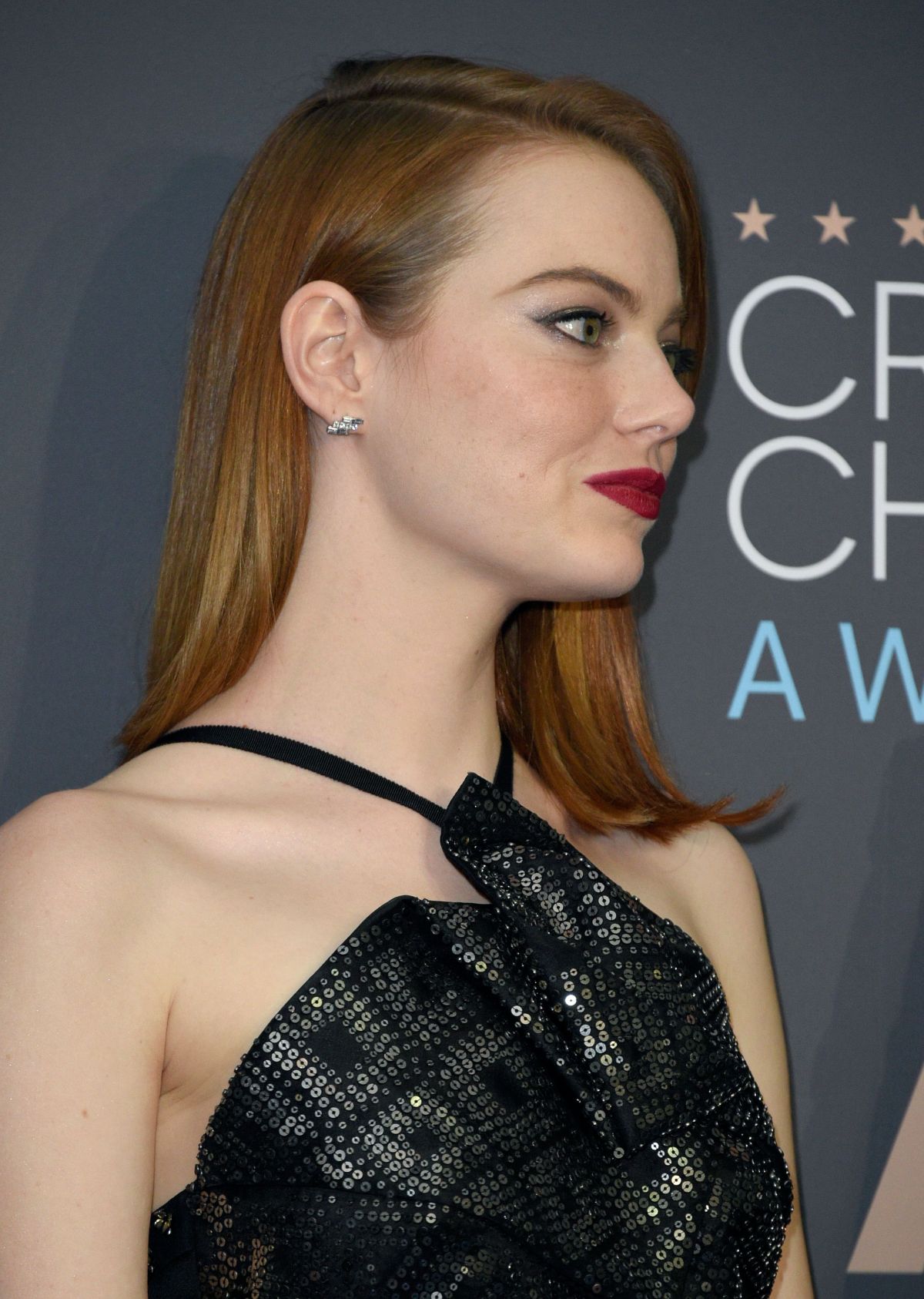 EMMA STONE at 22nd Annual Critics’ Choice Awards in Santa Monica 12/11 ...