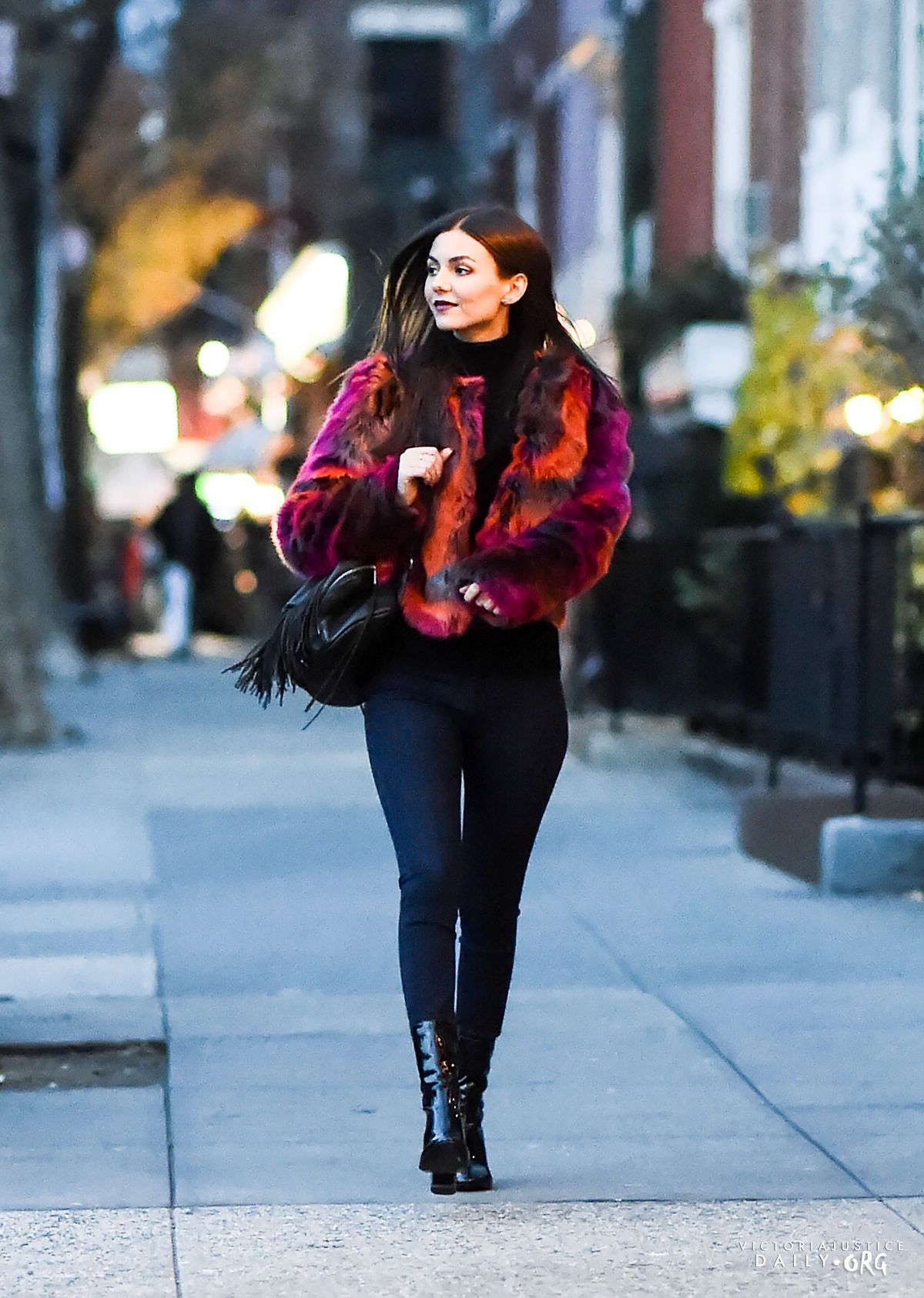 VICTORIA JUSTICE Out and About in New York 12/04/2016 – HawtCelebs