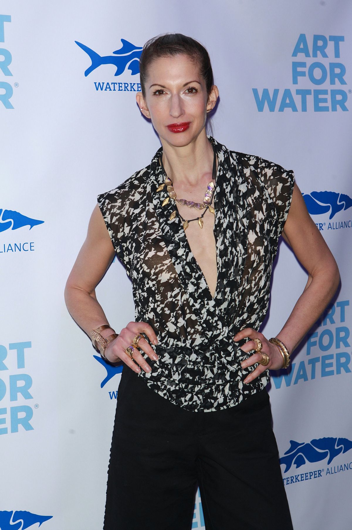 ALYSIA REINER at Art for Water Benefiring Waterkeeper Alliance Charity ...