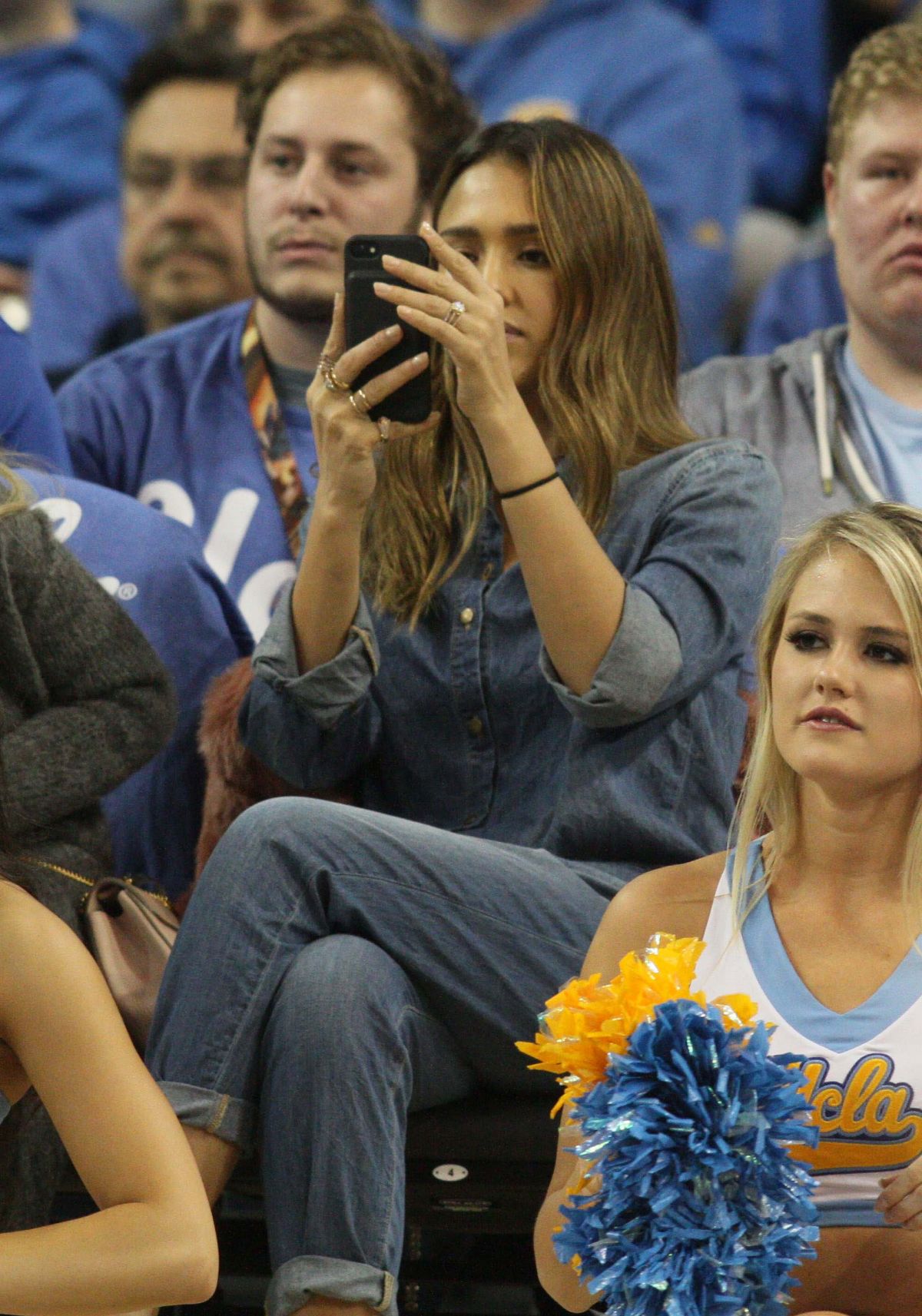 JESSICA ALBA at Ucla Game in Los Angeles 02/18/2017 – HawtCelebs
