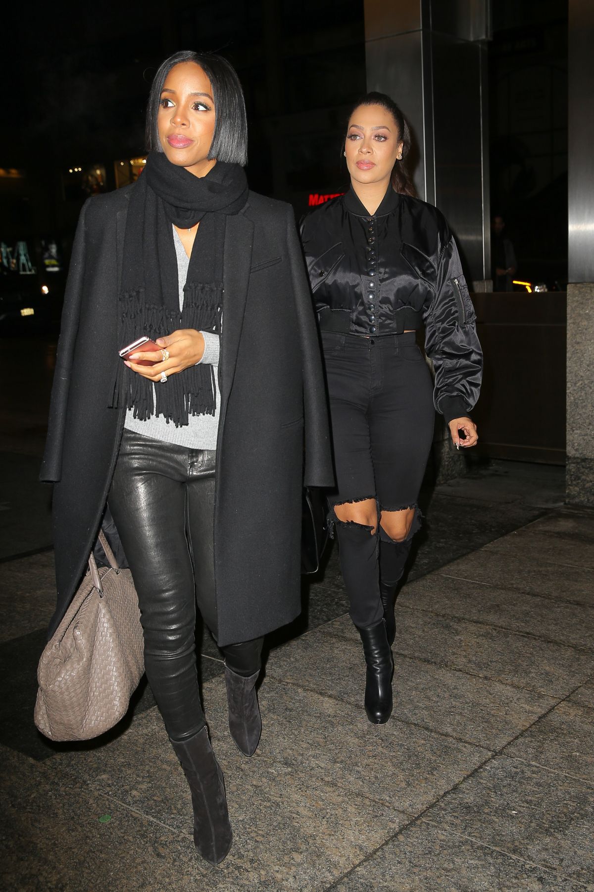KELLY ROWLAND and LALA ANTHONY Out for Dinner in New York 01/31/2017 ...