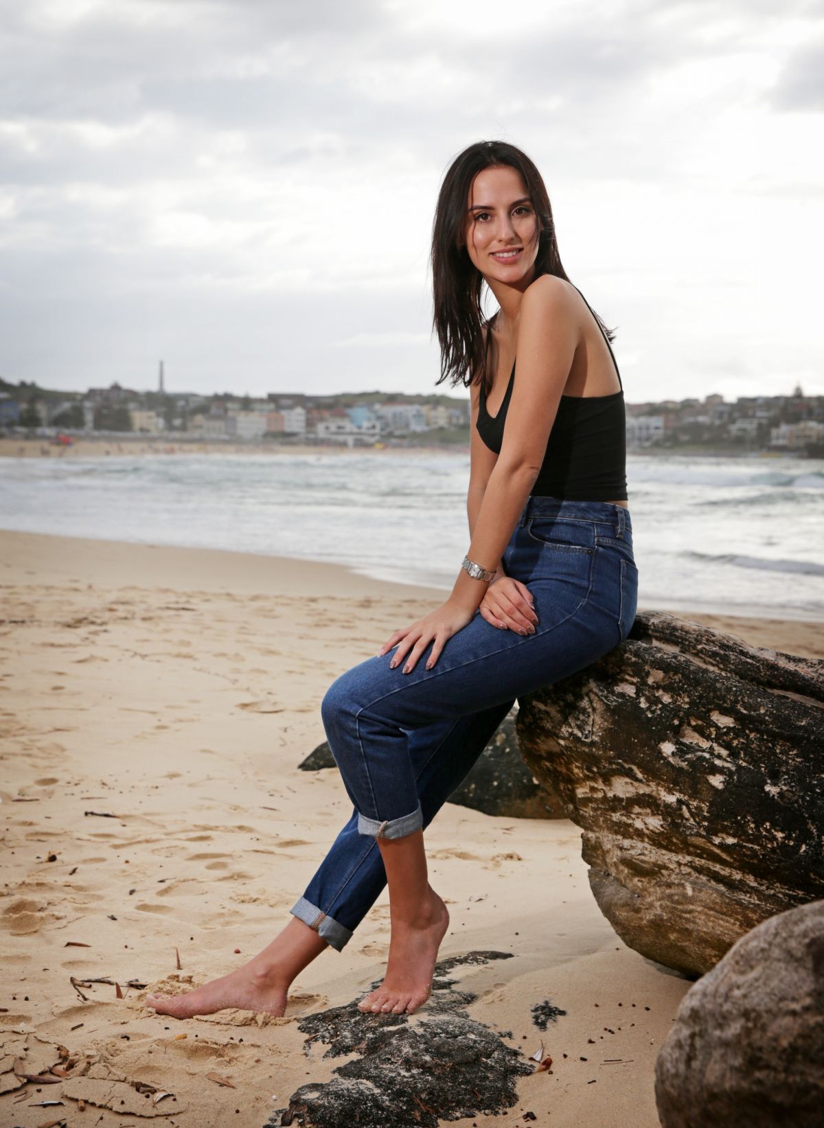 LUCY WATSON on the Set of a Photoshoot in Sydney 02/19/2017 – HawtCelebs