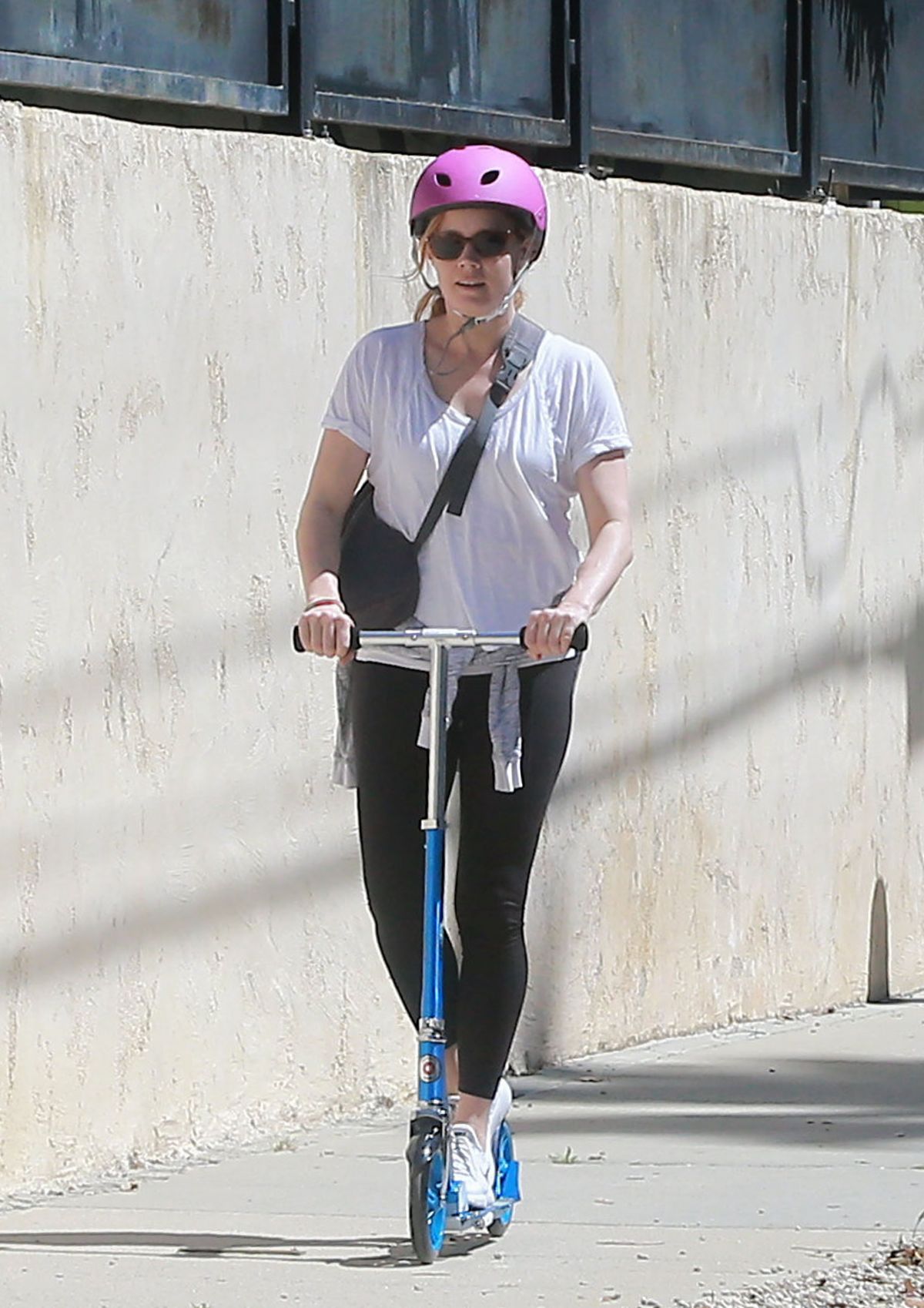 AMY ADAMS Riding a Scooter Out in Studio City 04/01/2017 – HawtCelebs