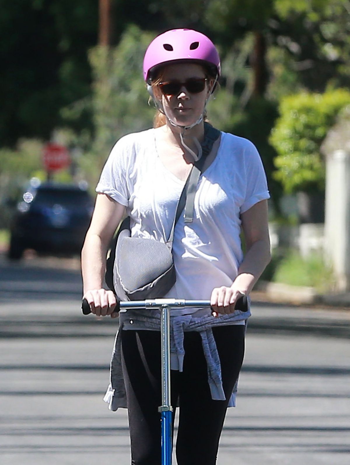 AMY ADAMS Riding a Scooter Out in Studio City 04/01/2017 – HawtCelebs