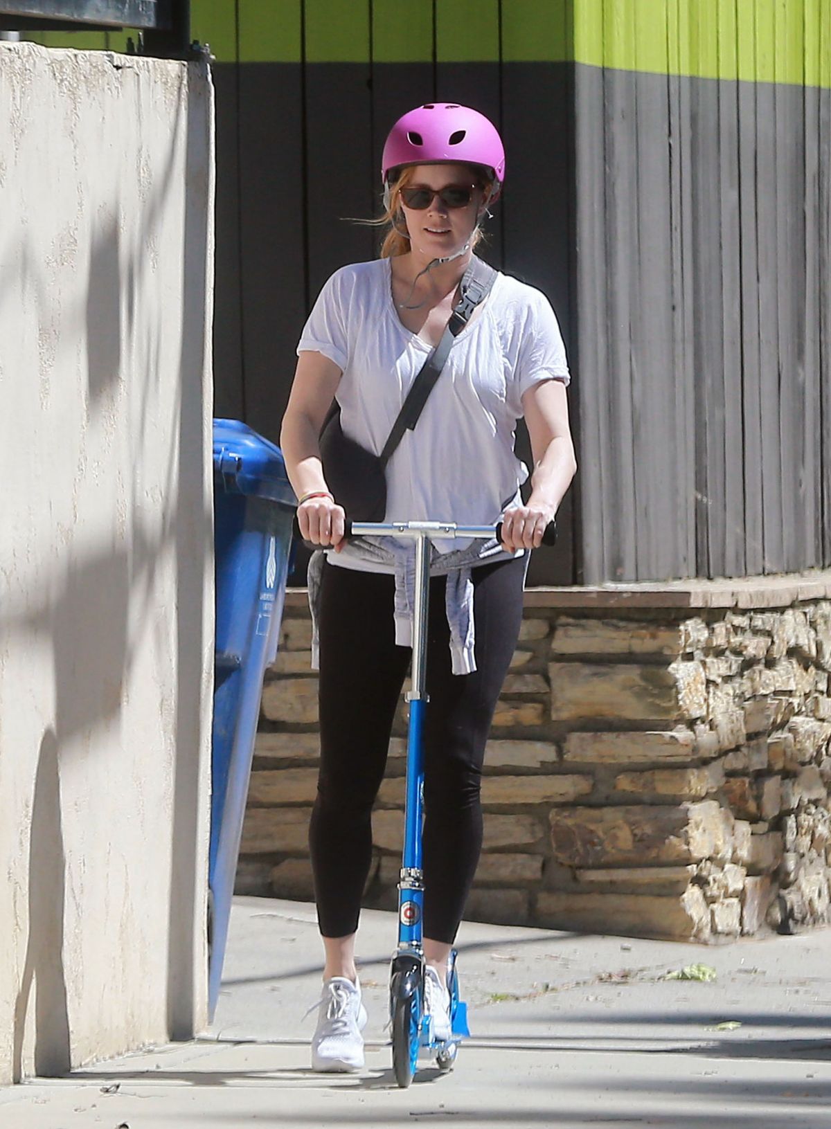 AMY ADAMS Riding a Scooter Out in Studio City 04/01/2017 – HawtCelebs