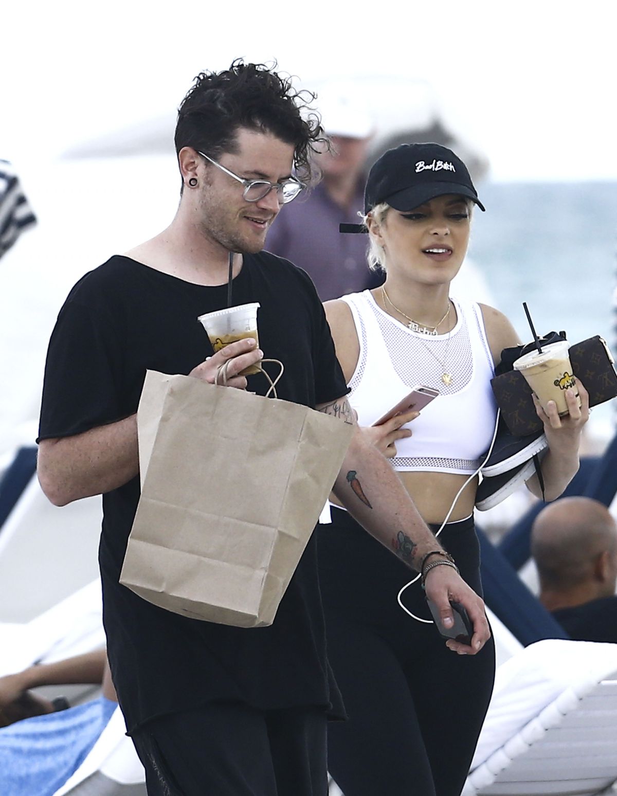 BEBE REXHA at a Beach in Miami 04/08/2017 – HawtCelebs