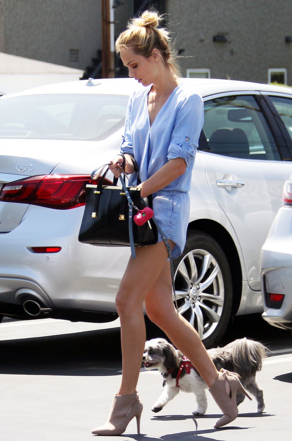 LAURA VANDERVOORT Walks Her Dog Out in West Hollywood 04/21/2017 ...