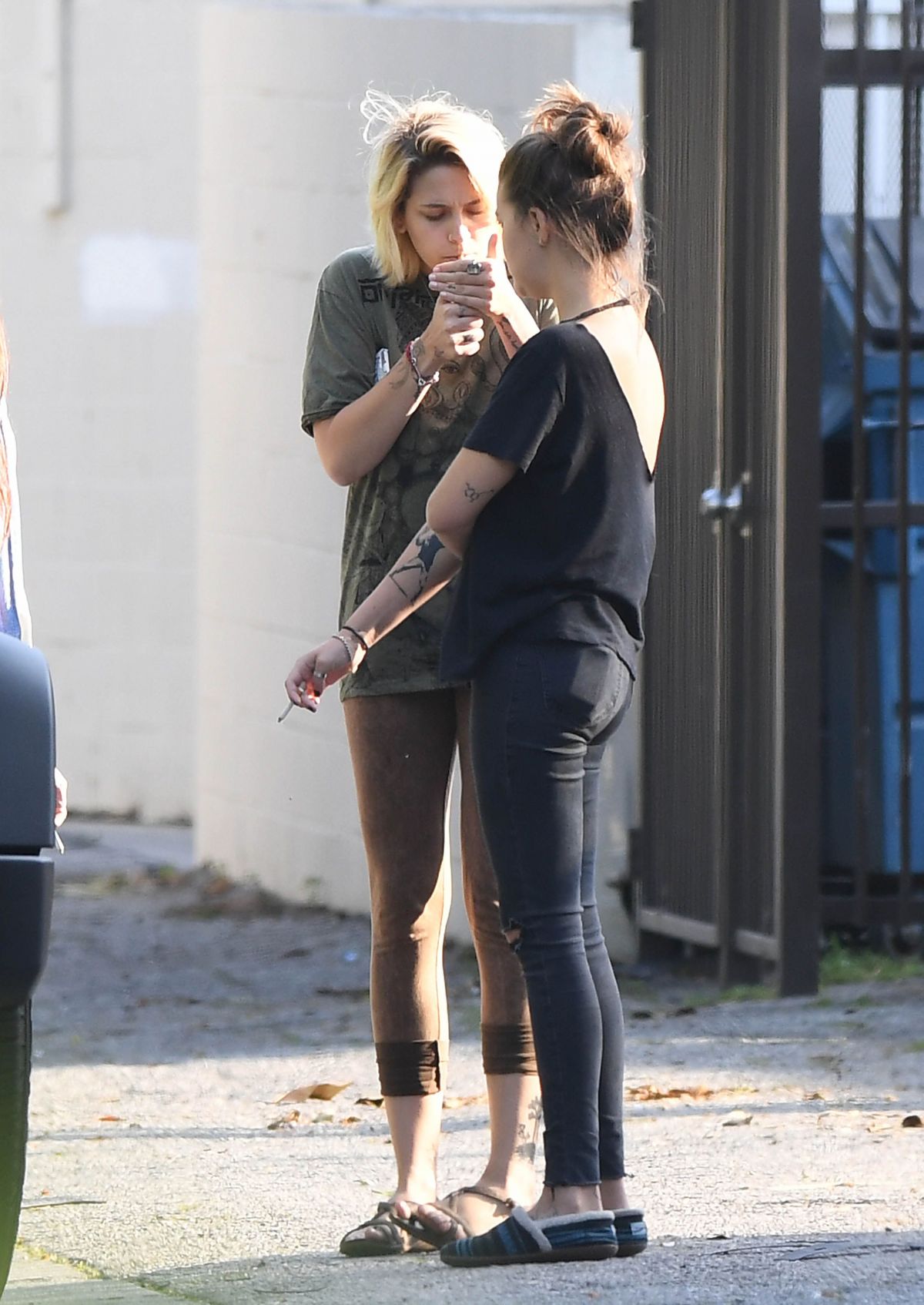 PARIS JACKSON at McDonald’s Eating and Smoking in Van Nuys 04/03/2017 ...