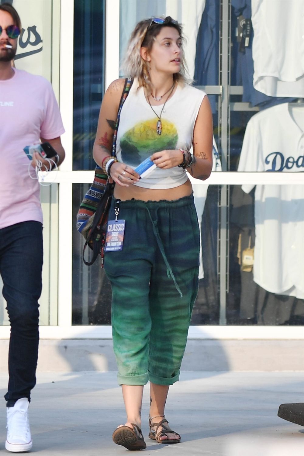 PARIS JACKSON Arrives at Eagles Concert at Dodgers Staduim in Los ...