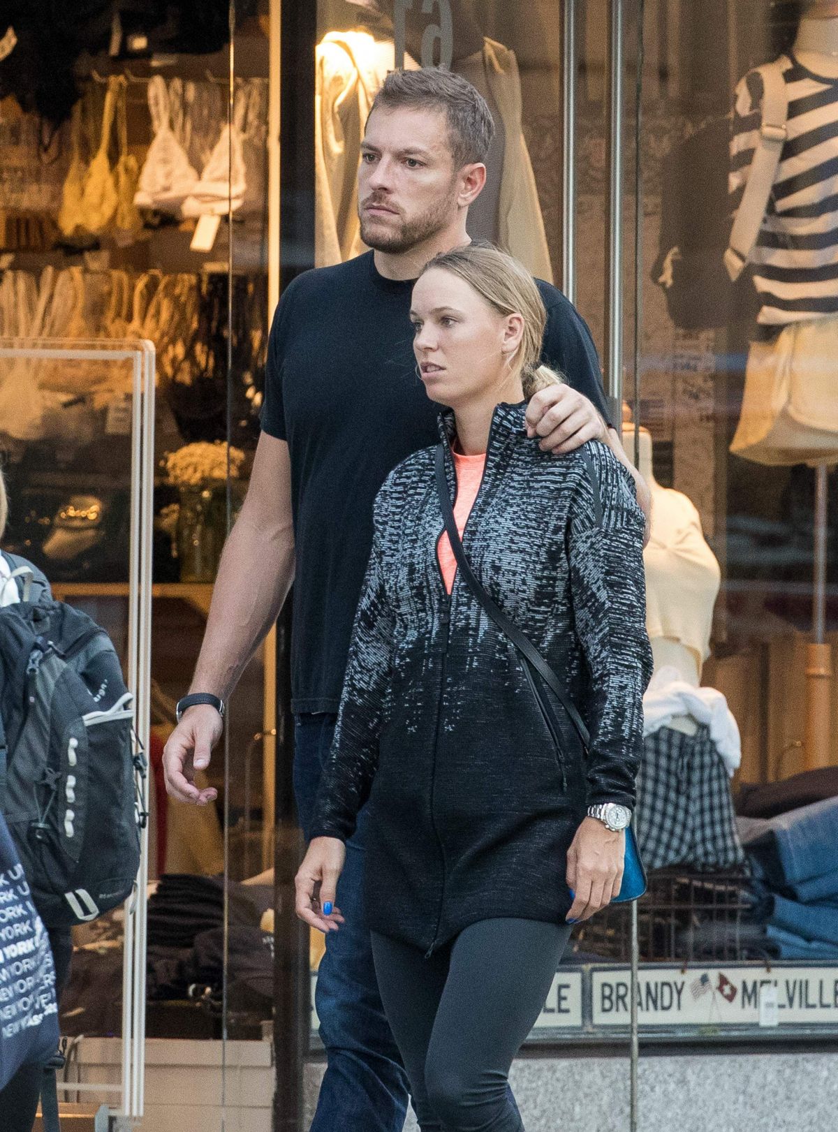 CAROLINE WOZNIACKI and David Lee Out in New York 08/23/2107 – HawtCelebs