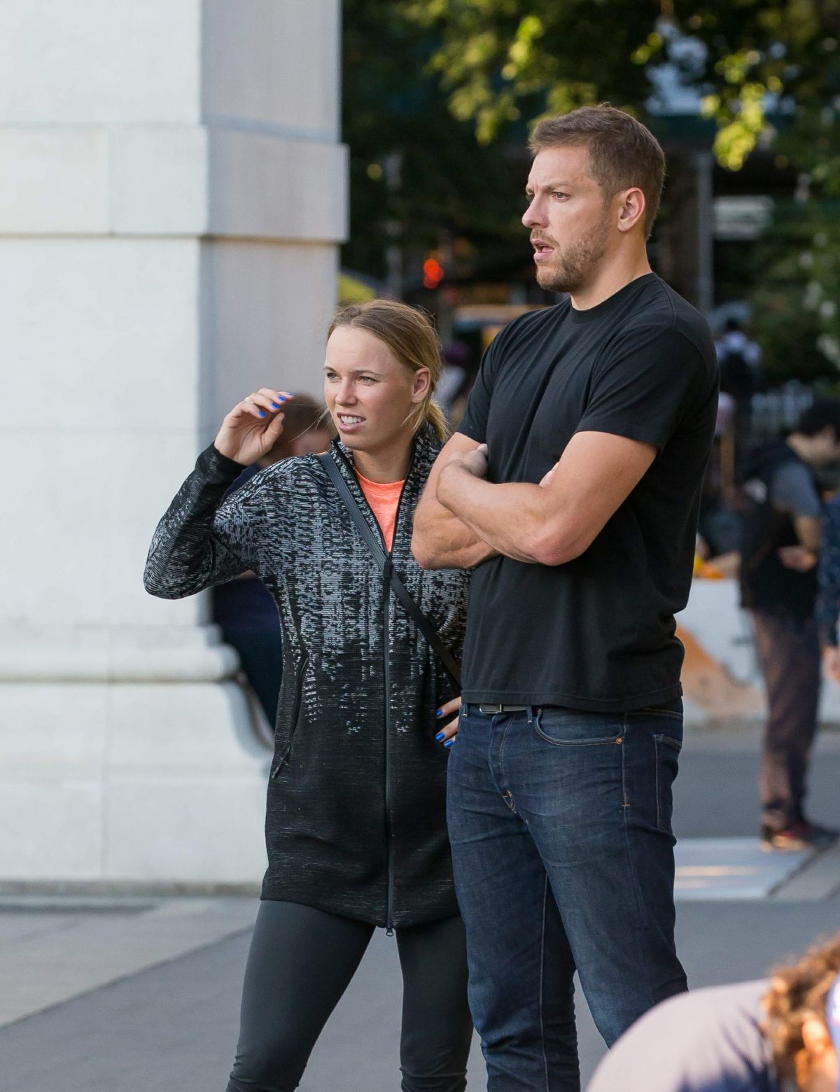 CAROLINE WOZNIACKI and David Lee Out in New York 08/23/2107 – HawtCelebs