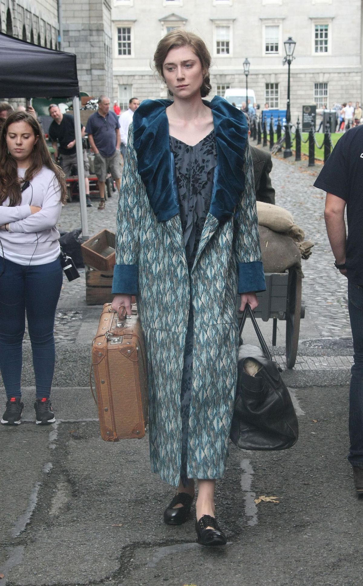 ELIZABETH DEBICKI on the Set of Vita & Virginia in Dublin 09/04/2017 ...