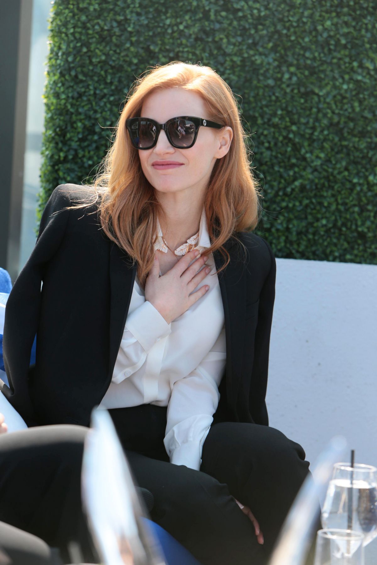 JESSICA CHASTAIN at Grey Goosse Cocktails & Conversation with Cast of ...