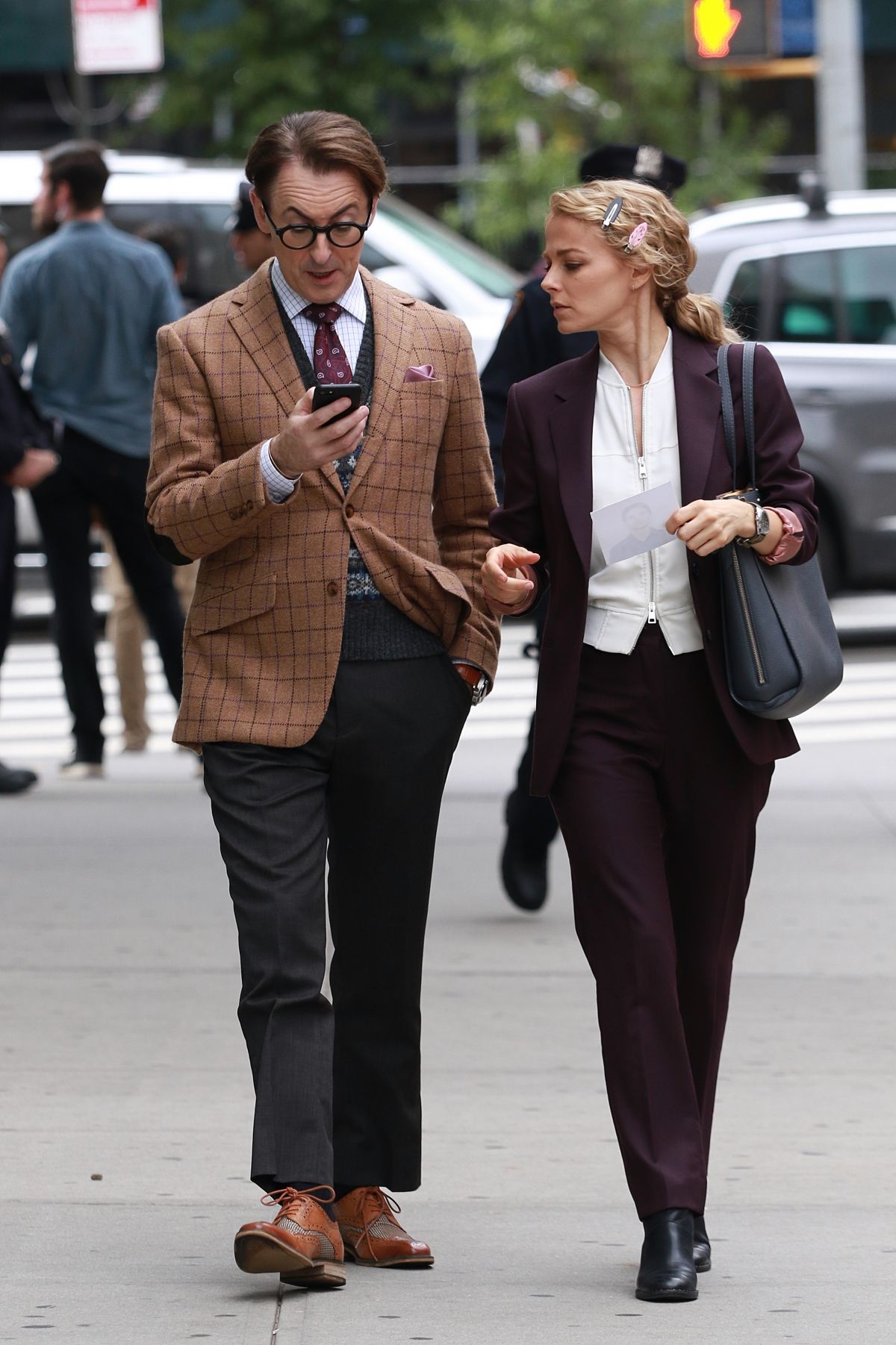 BOJANA NOVAKOVIC on the Set of Instinct in New York 10/13/2017 – HawtCelebs