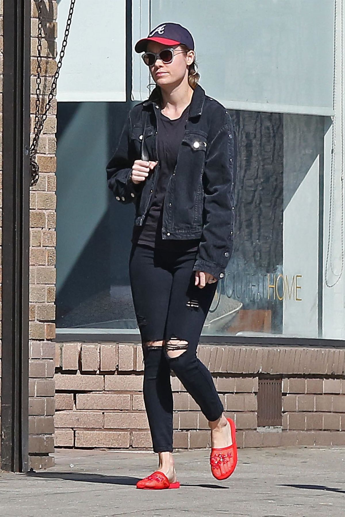 BRIE LARSON Out for Lunch at Cheebo in West Hollywood 10/11/2017 ...