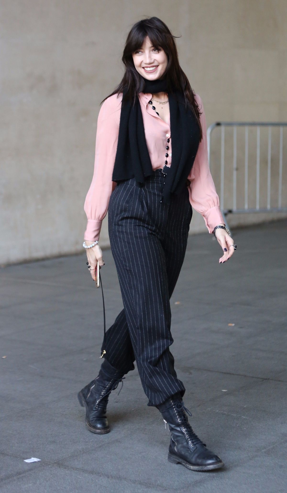 DAISY LOWE Leaves BBC Radio in London 10/15/2017 – HawtCelebs