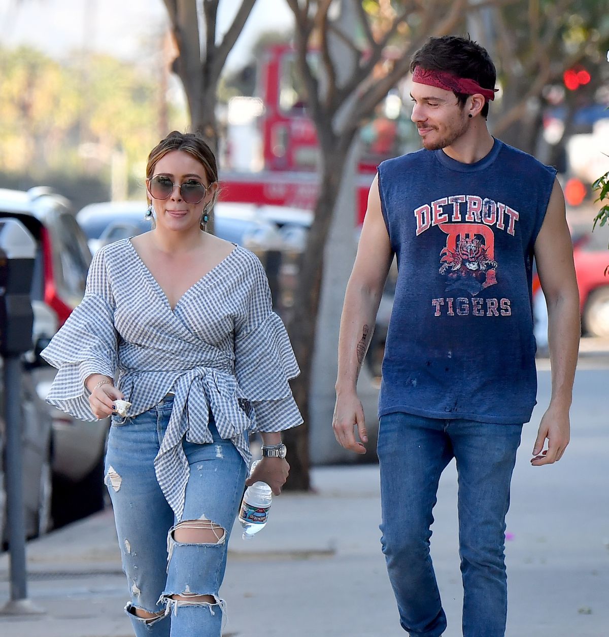 HILARY DUFF and Matthew Koma at Fairfax Flea Market in Studio City 12 ...