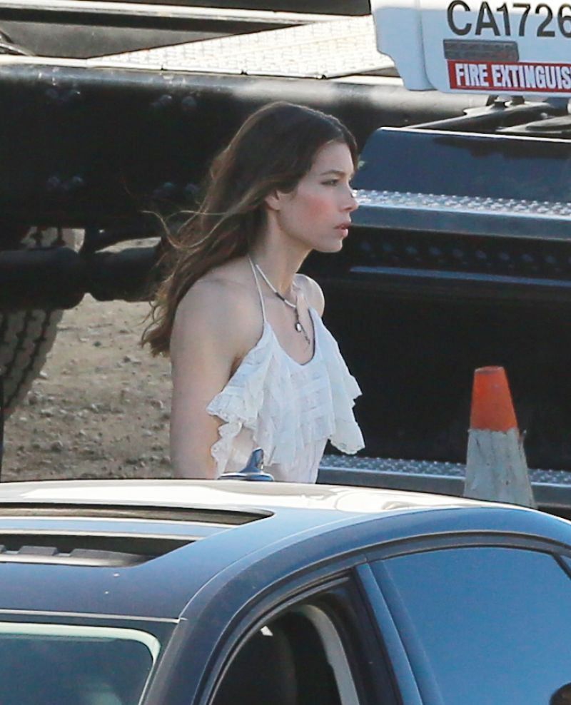JESSICA BEIL and Jjustin Timberlake on the Set of Untitled Music Video ...