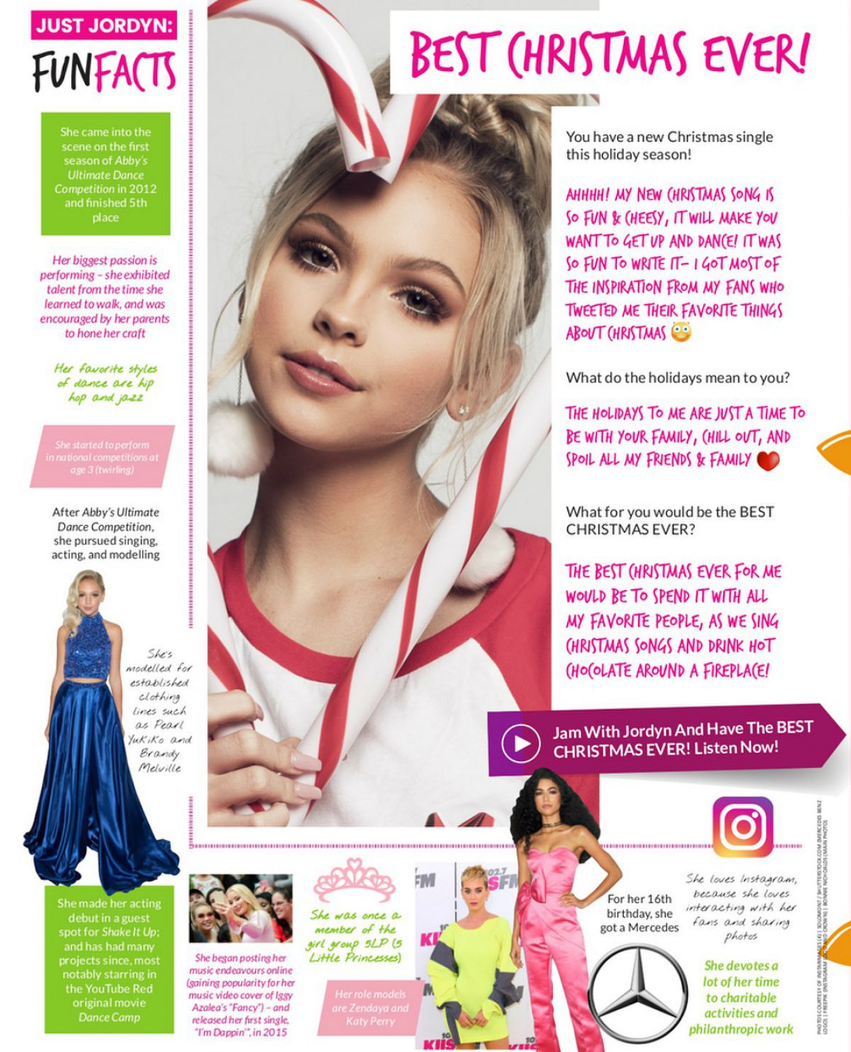 JORDYN JONES for Popstaronline Digital Magazine, December 2017 Issue ...