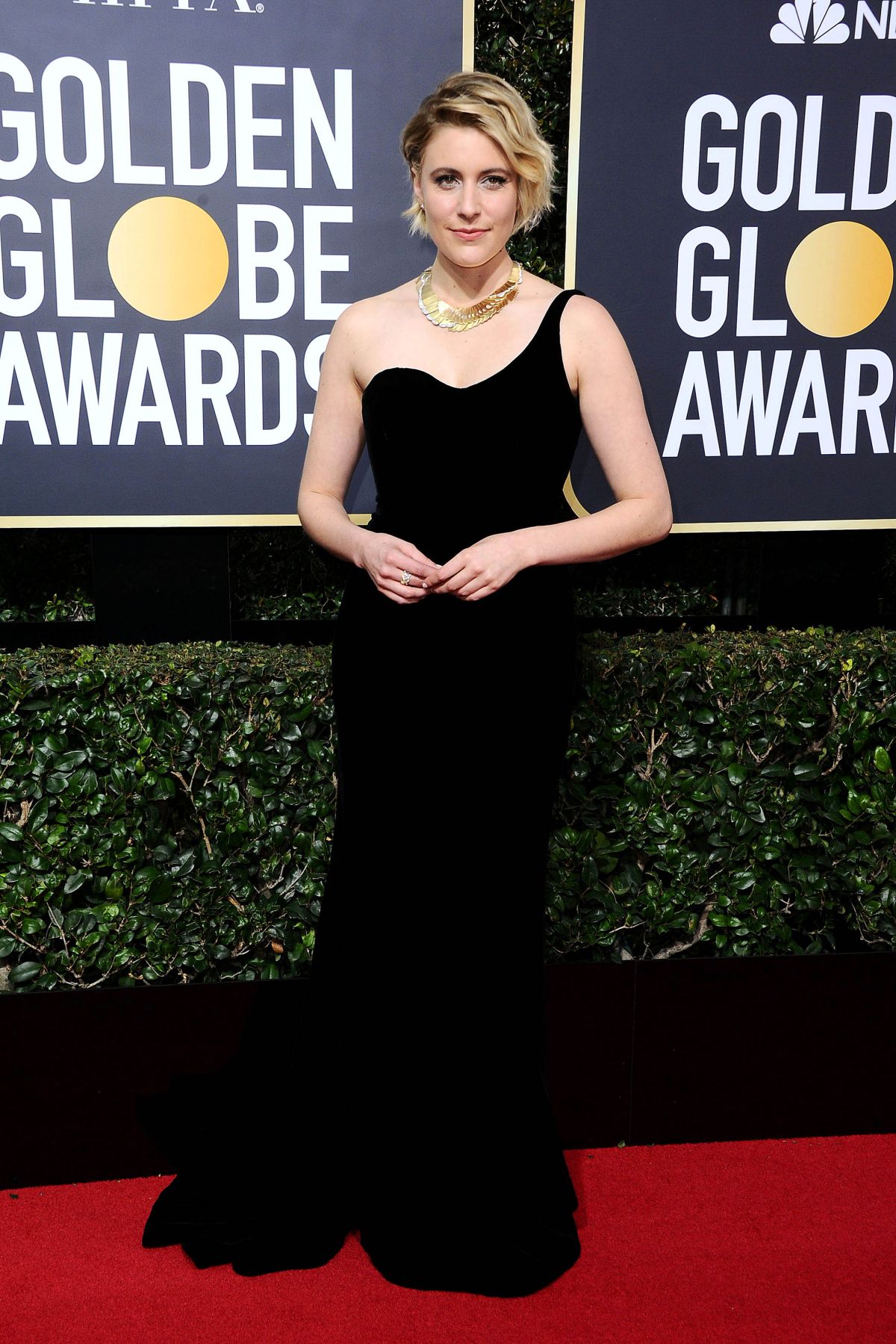 GRETA GERWIG at 75th Annual Golden Globe Awards in Beverly Hills 01/07 ...