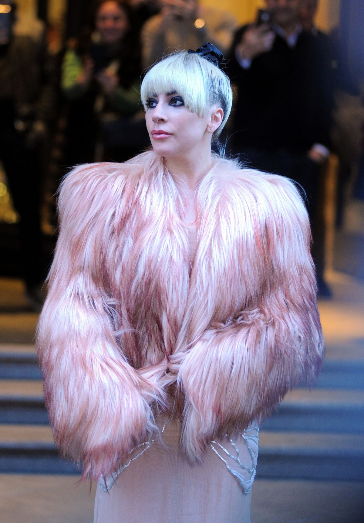 LADY GAGA Leaves Palazzo Parigi Hotel in Milan 01/18/2018 – HawtCelebs
