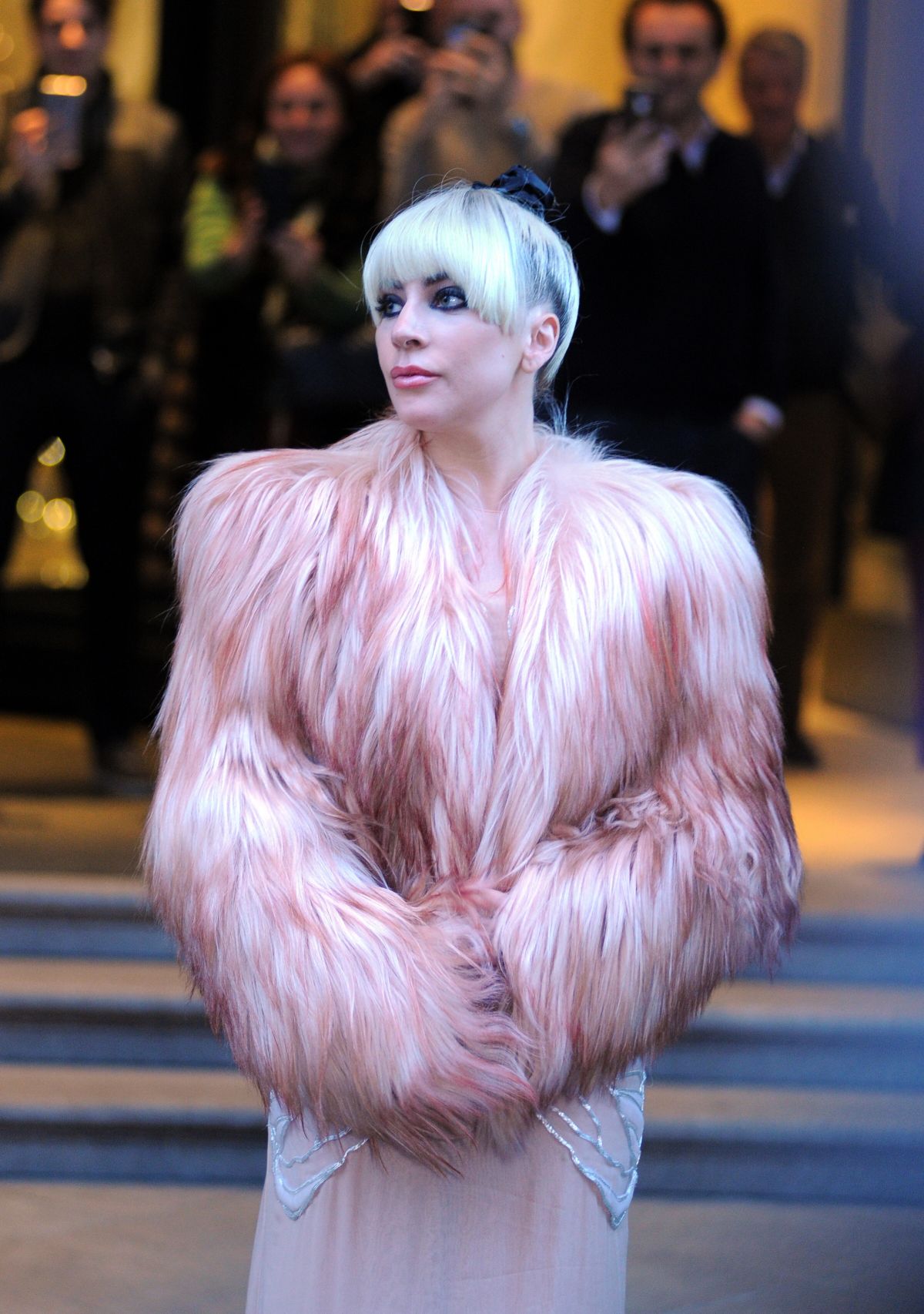 LADY GAGA Leaves Palazzo Parigi Hotel in Milan 01/18/2018 – HawtCelebs