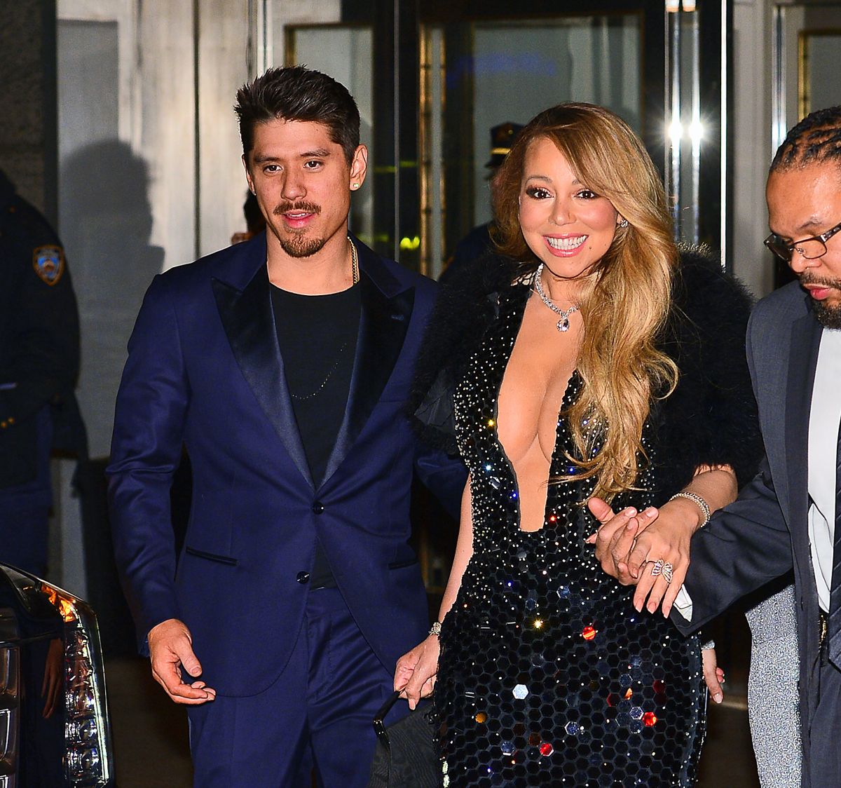 MARIAH CAREY and Bruan Tanaka Leaves Clive Davis Pre-Grammy Party in ...