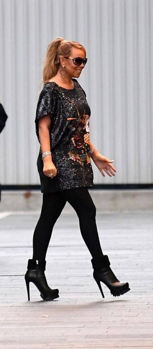 MARIAH CAREY in $11k Mini Dress Arrives at Clive Davis Pre-Grammy Party ...