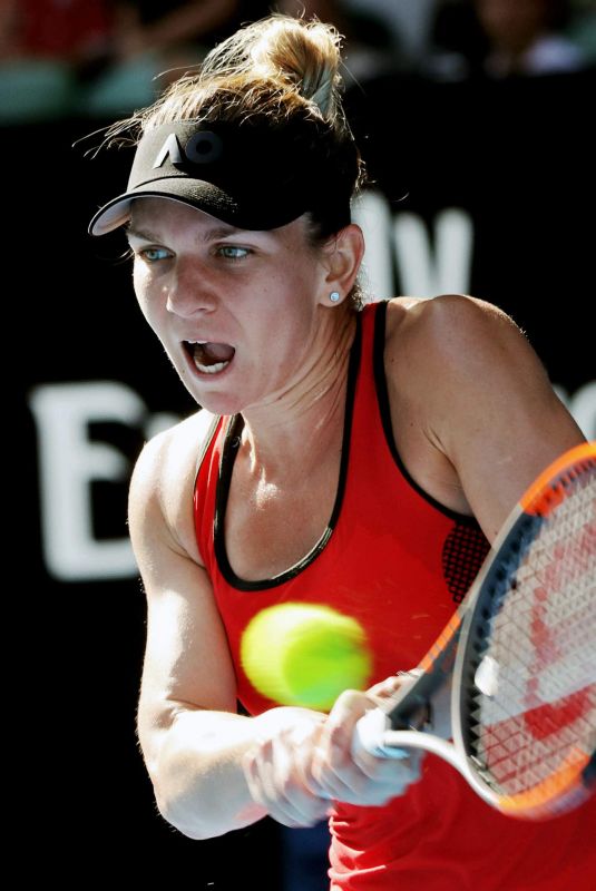 SIMONA HALEP at Australian Open Tennis Tournament in Melbourne 01/25 ...