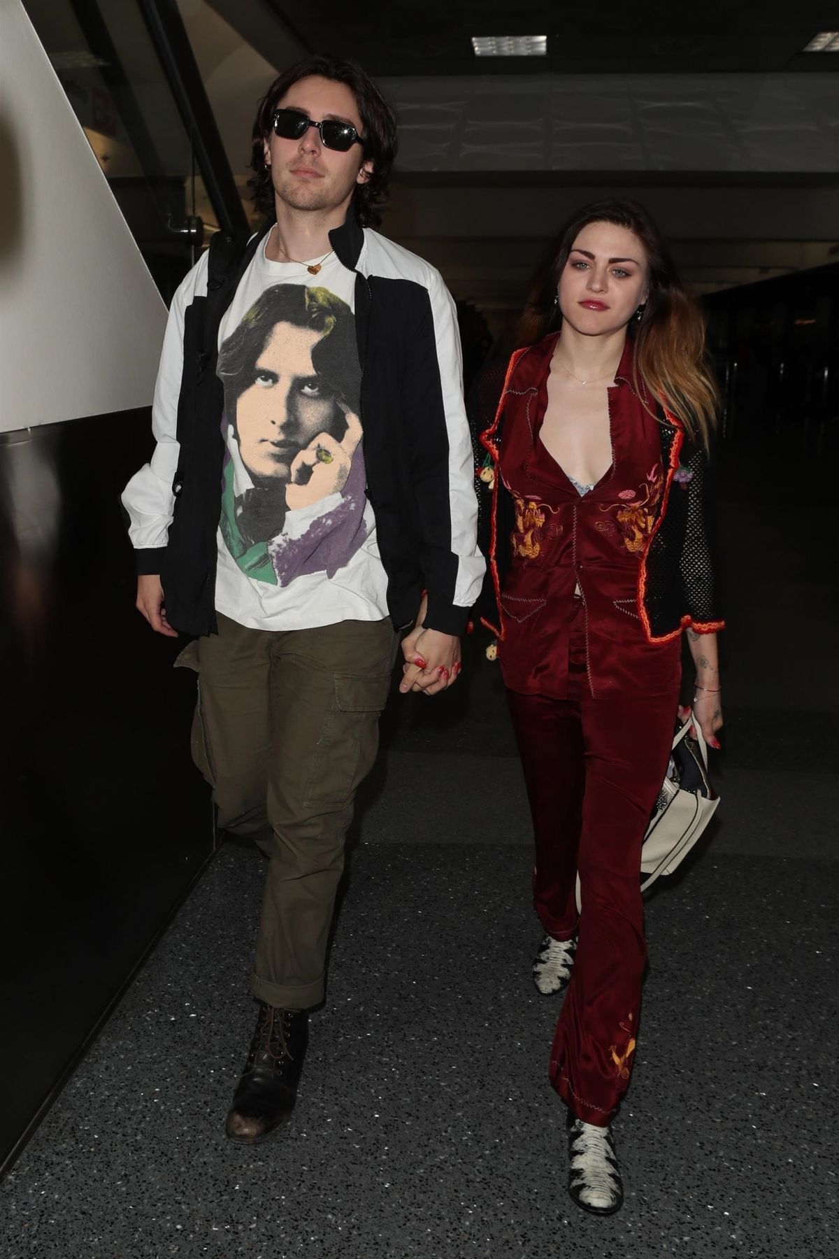 FRANCES BEAN COBAIN and Matthew Cook at LAX Airport in Los Angeles 02 ...