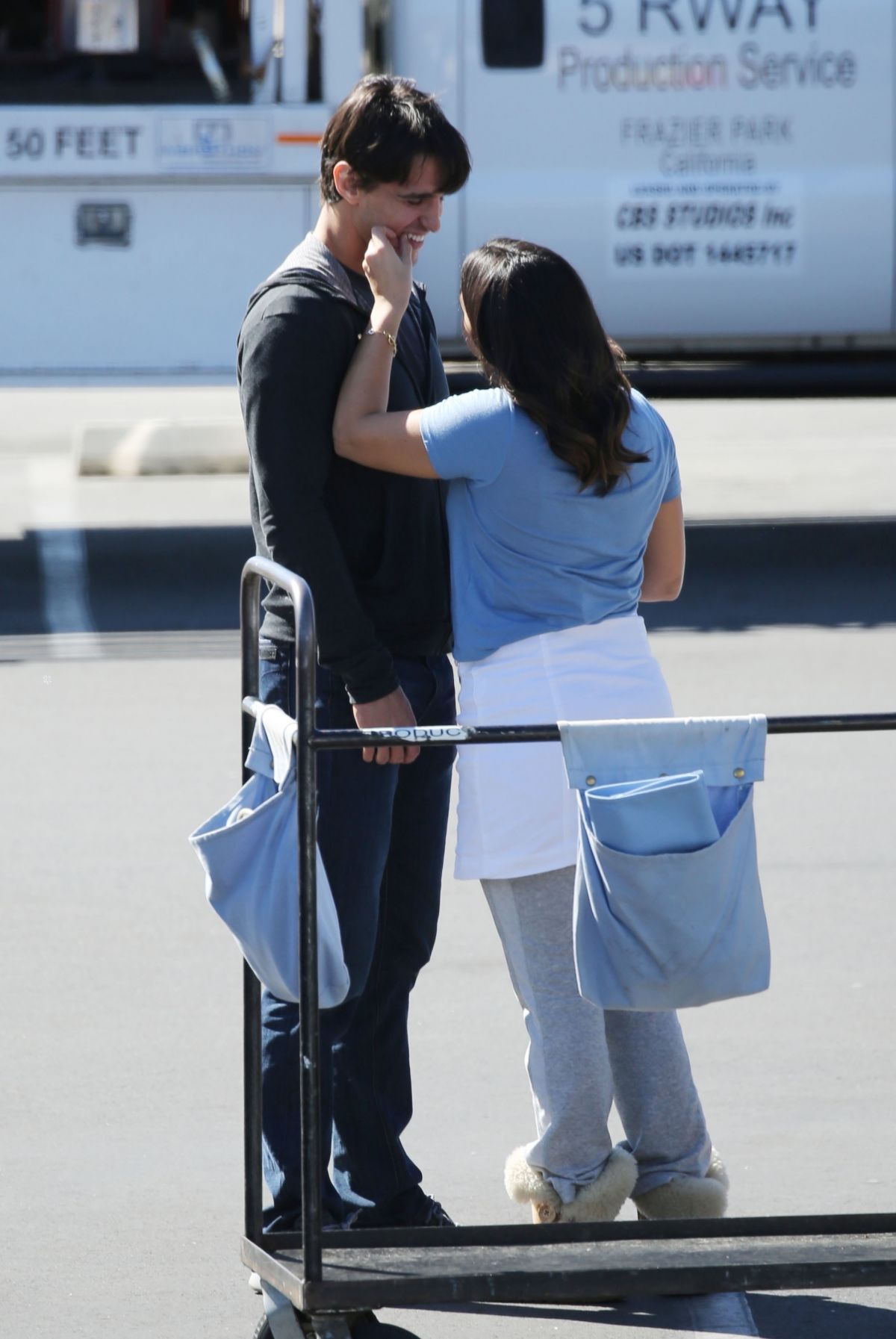 GINA RODRIGUEZ on the Set of Jane the Virgin in Los Angeles 02/19/2018 ...