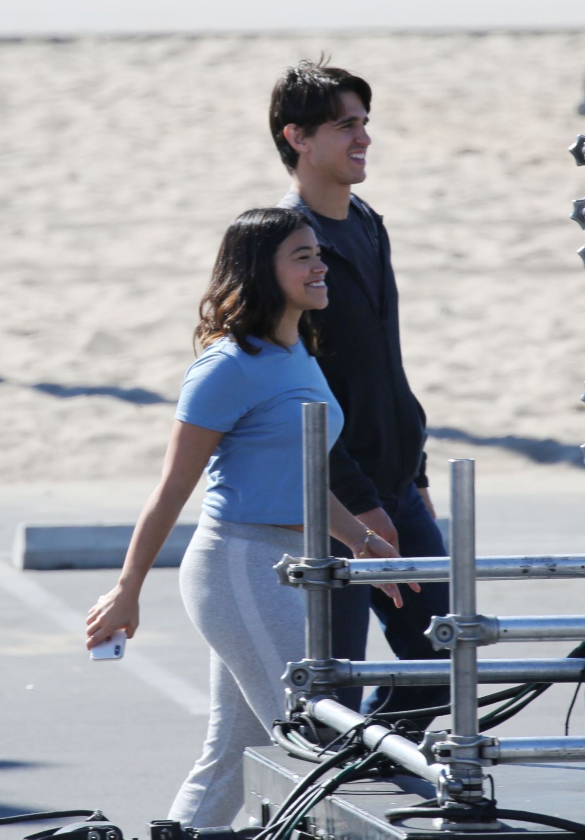 GINA RODRIGUEZ on the Set of Jane the Virgin in Los Angeles 02/19/2018 ...