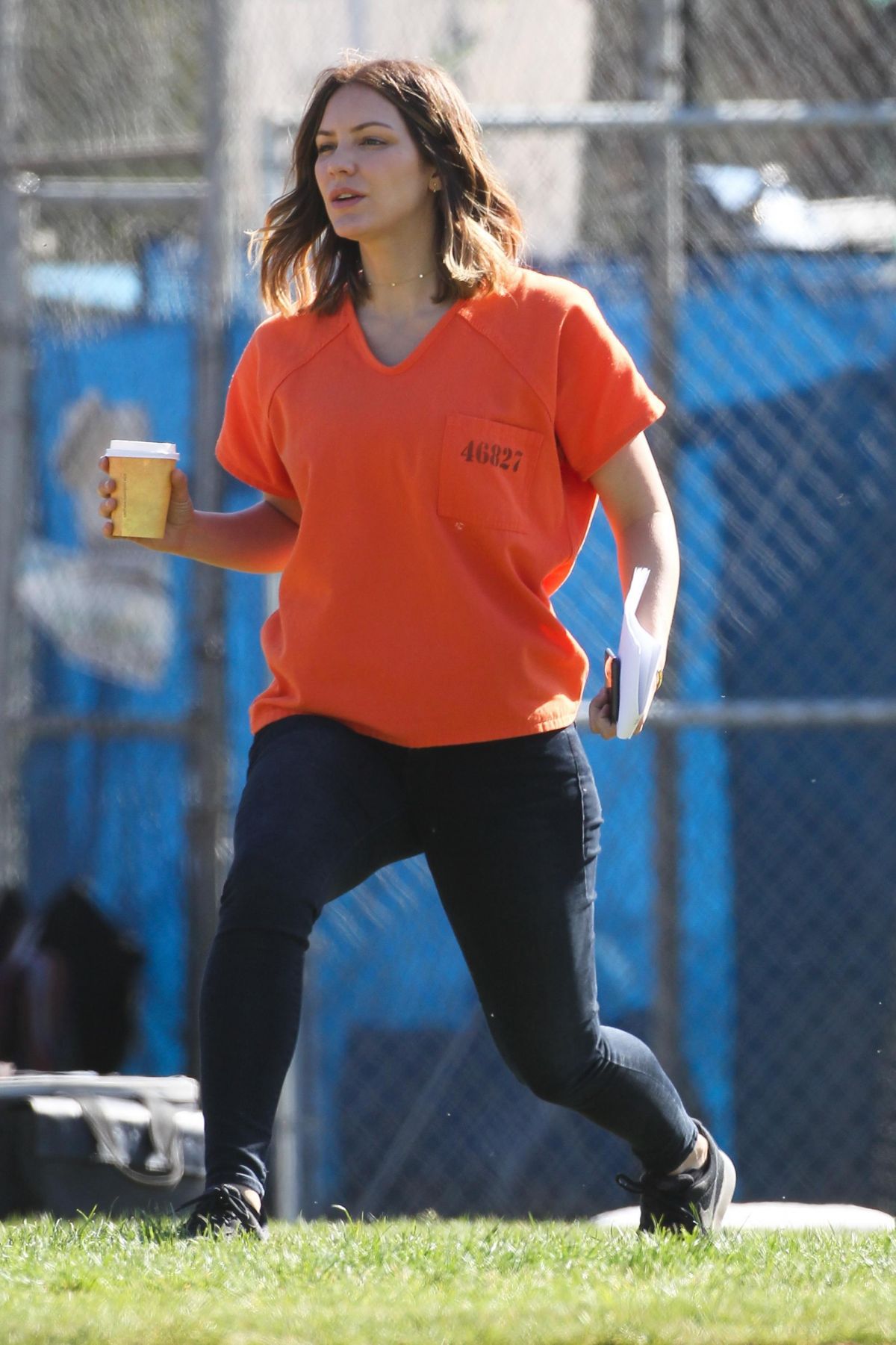 KATHARINE MCPHEE on the Set of Scorpion in Los Angeles 02/15/2018 ...