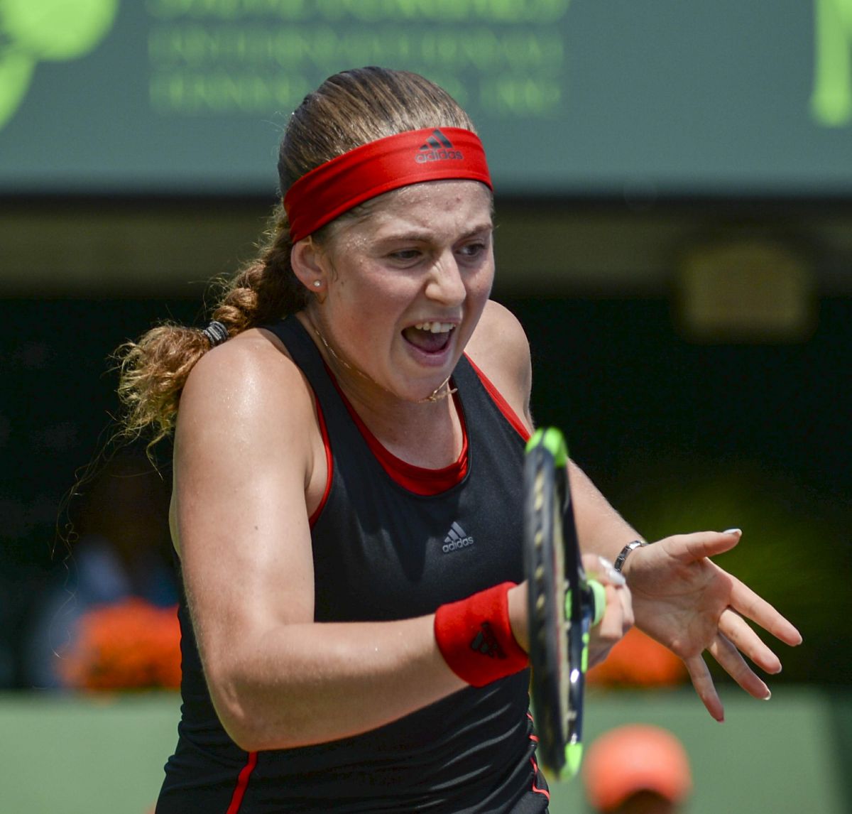 JELENA OSTAPENKO at 2018 Miami Open Final in Key Biscayne 03/31/2018 ...