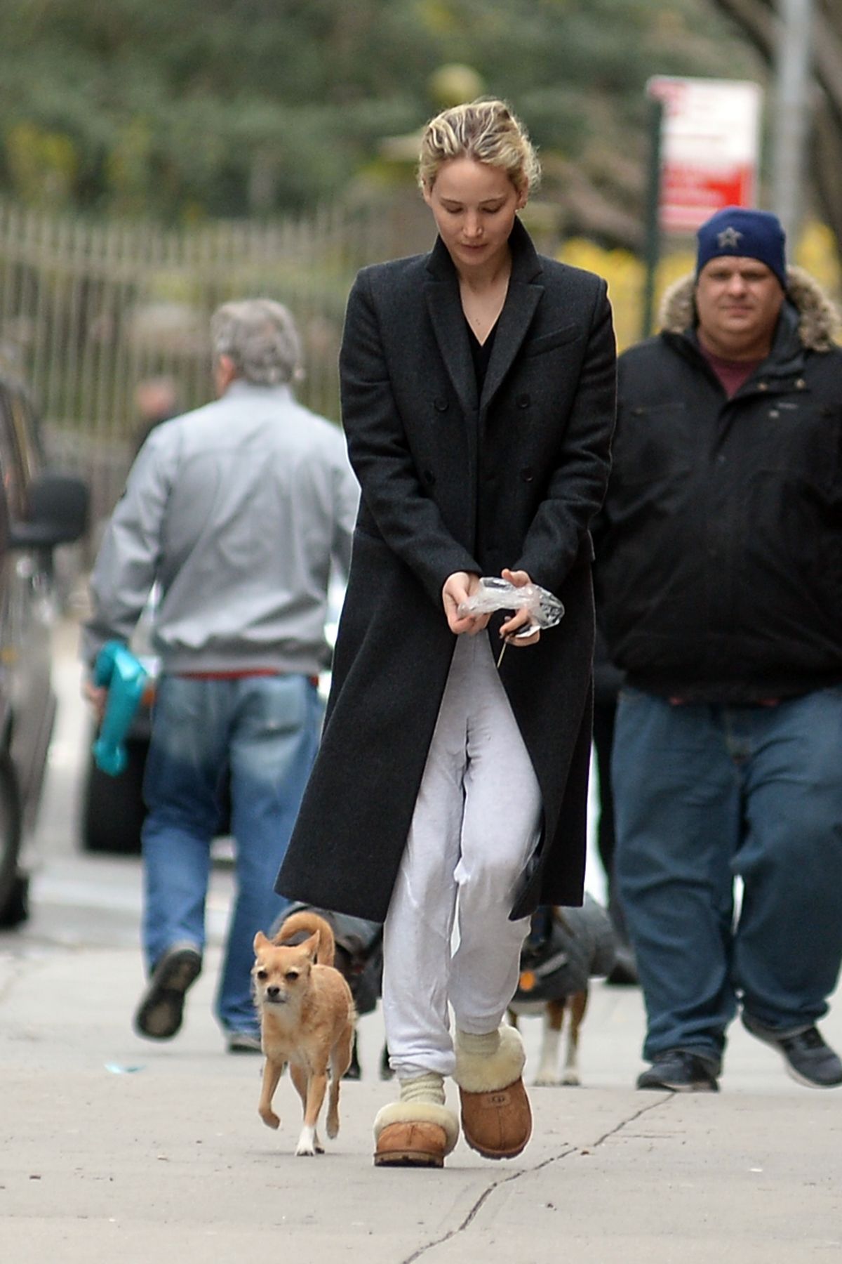 JENNIFER LAWRENCE in Flip Flops Out with Her Dog in New York 04/03/2018 ...