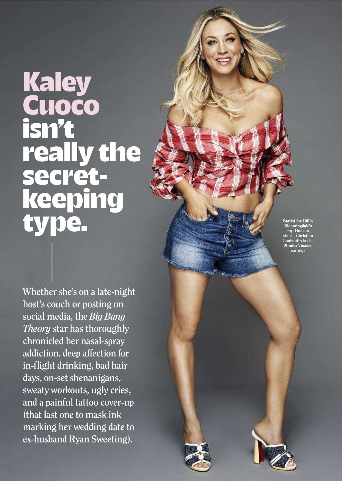 KALEY CUOCO in Cosmopolitan Magazine, May 2018 Issue – HawtCelebs