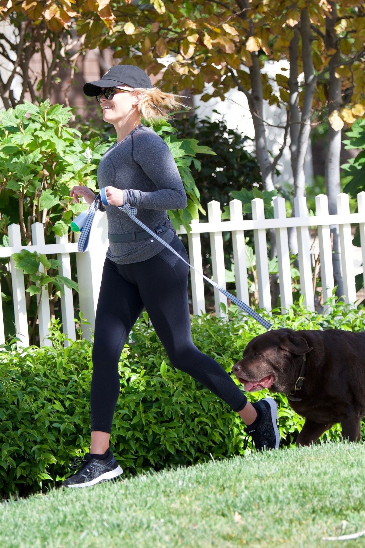 REESE WITHERSPOON Out with Her Dog in Los Angeles 04/15/2018 – HawtCelebs