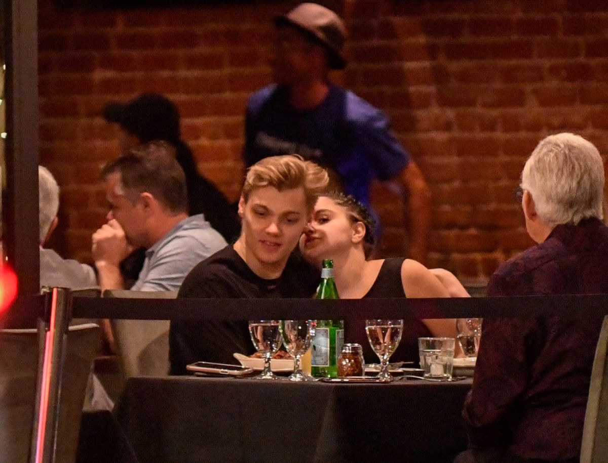ARIEL WINTER and Levi Meaden Out for Dinner at Vitello’s in Studio City ...