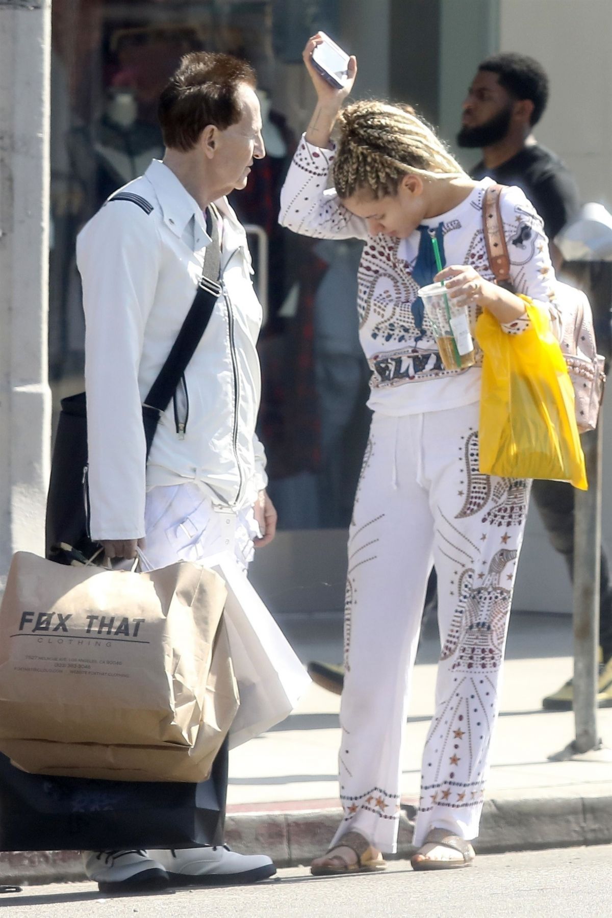 GABI GRECKO and Geoffrey Edelsten Shopping at Melrose Place in West ...