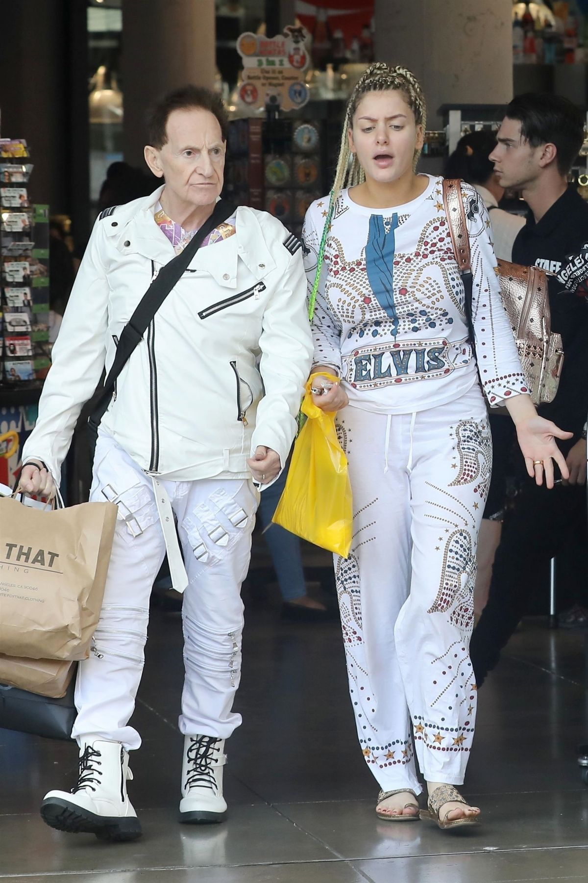 GABI GRECKO and Geoffrey Edelsten Shopping at Melrose Place in West ...