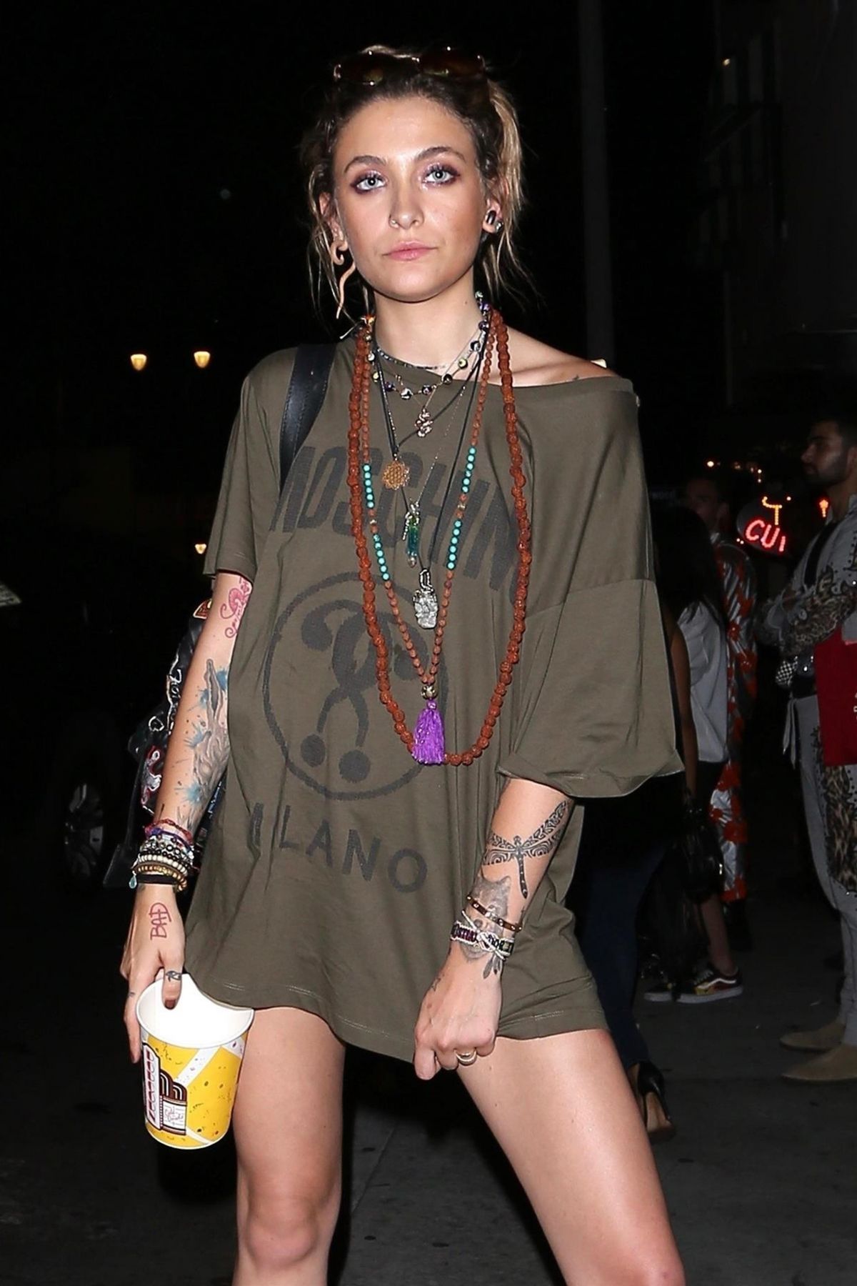 PARIS JACKSON and DJ CAROLINE D’AMORE at Moschino Party in Los Angeles ...