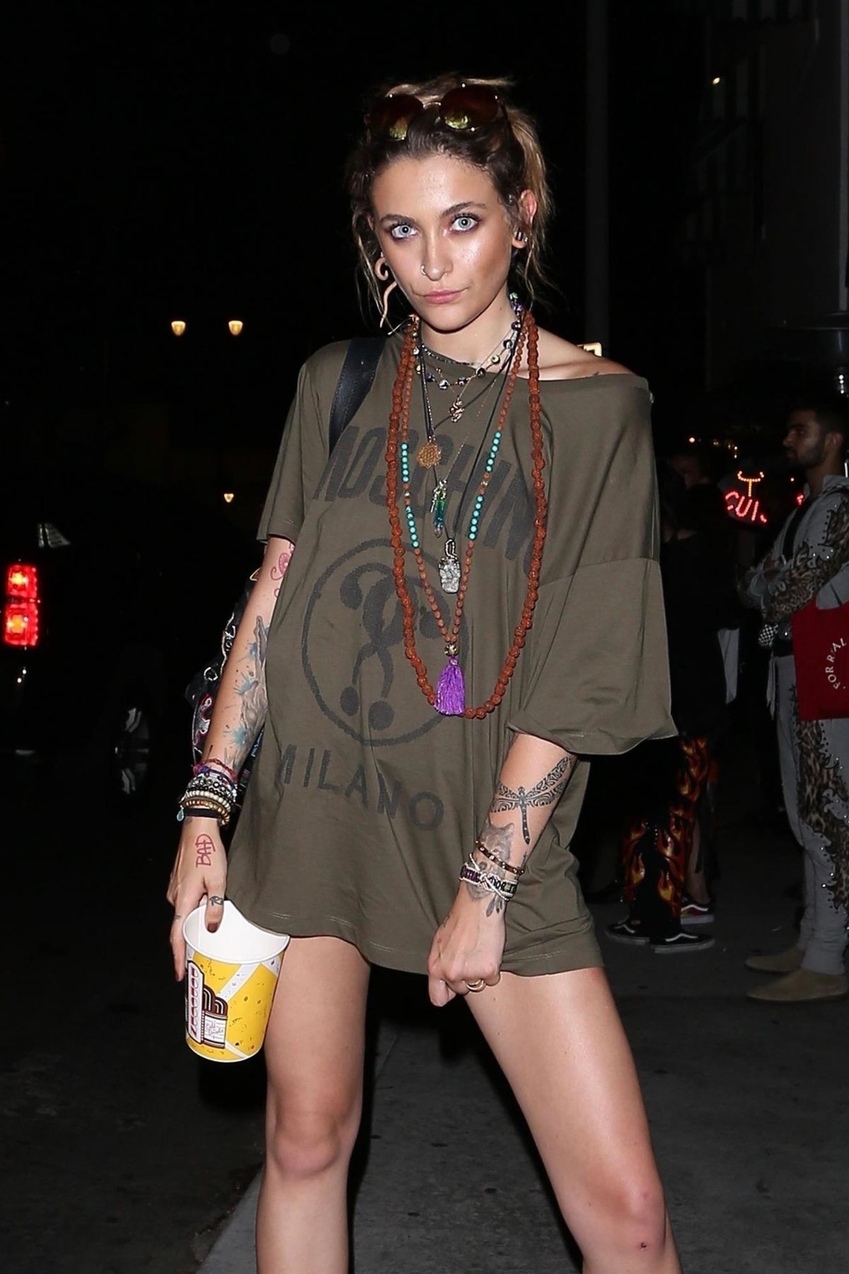 PARIS JACKSON and DJ CAROLINE D’AMORE at Moschino Party in Los Angeles ...