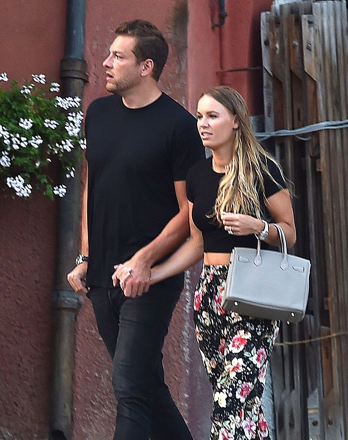 CAROLINE WOZNIACKI and David Lee Out for Dinner in Portofino 07/15/2018 ...