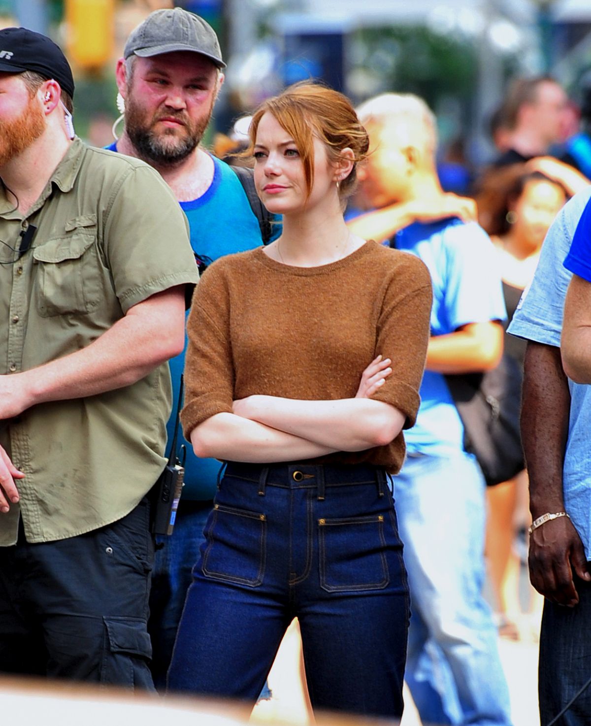 EMMA STONE Filming Billy on the Street in New York 07/16/2018 – HawtCelebs