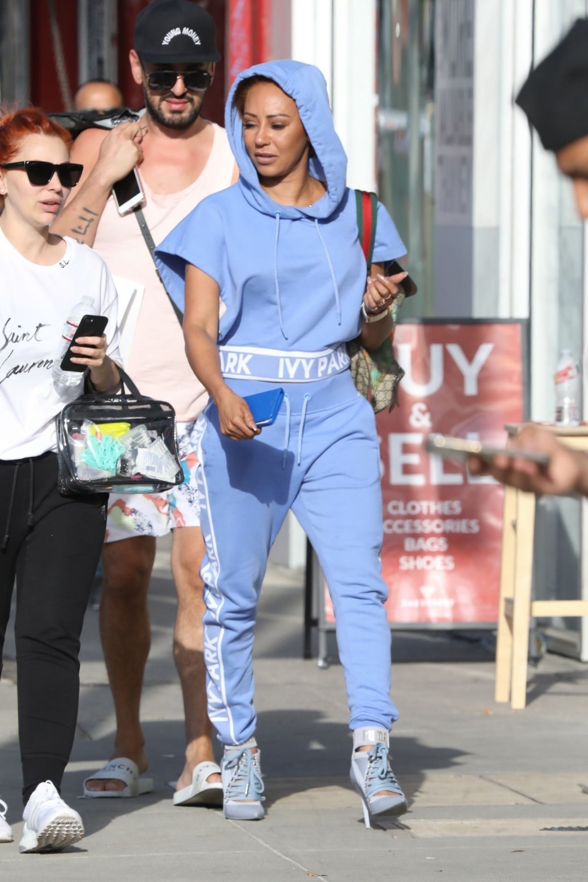 MELANIE BROWN Shopping on Melrose Avenue in West Hollywood 07/10/2018 ...
