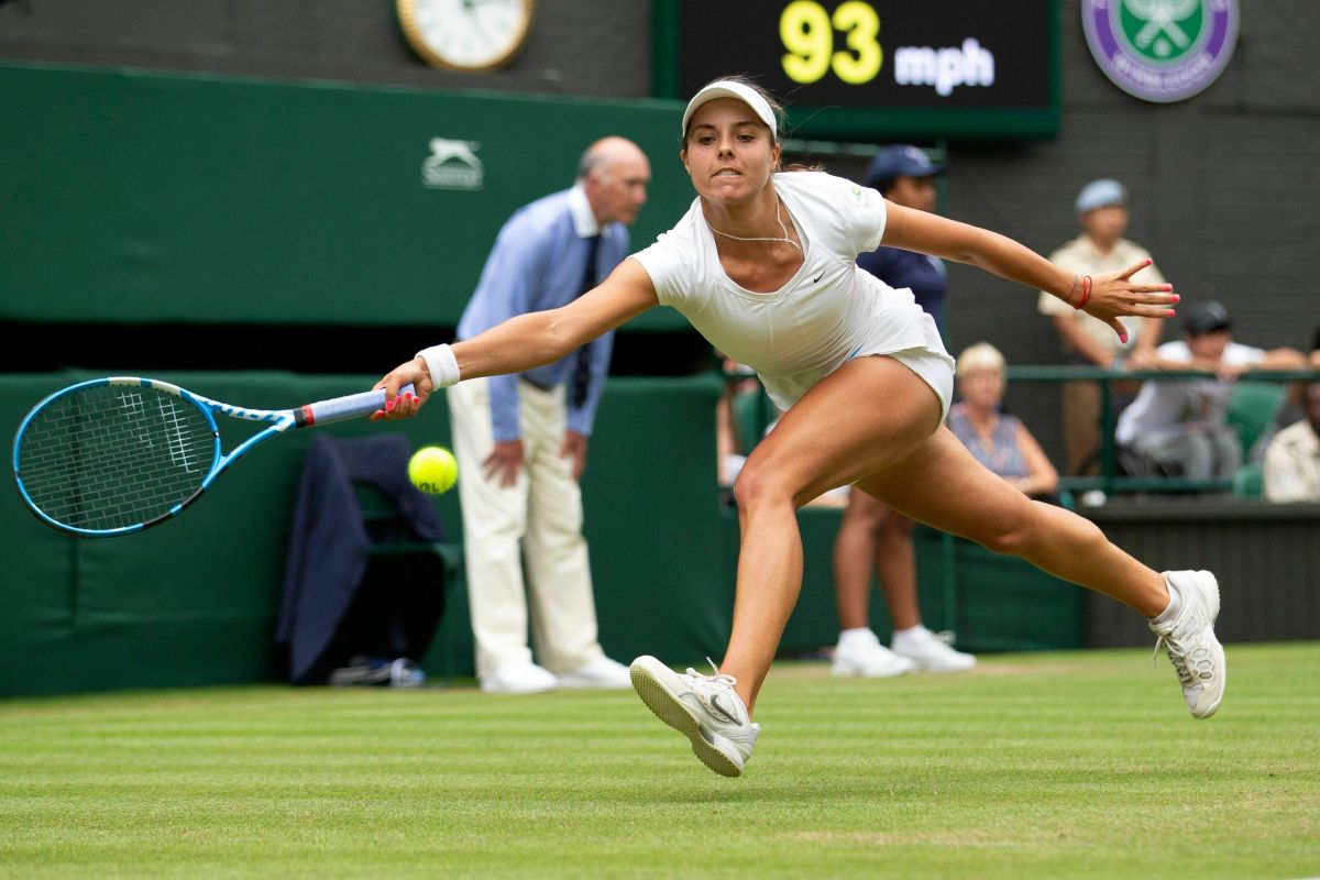 VIKTORIYA TOMOVA at Wimbledon Tennis Championships in London 07/03/2018 ...