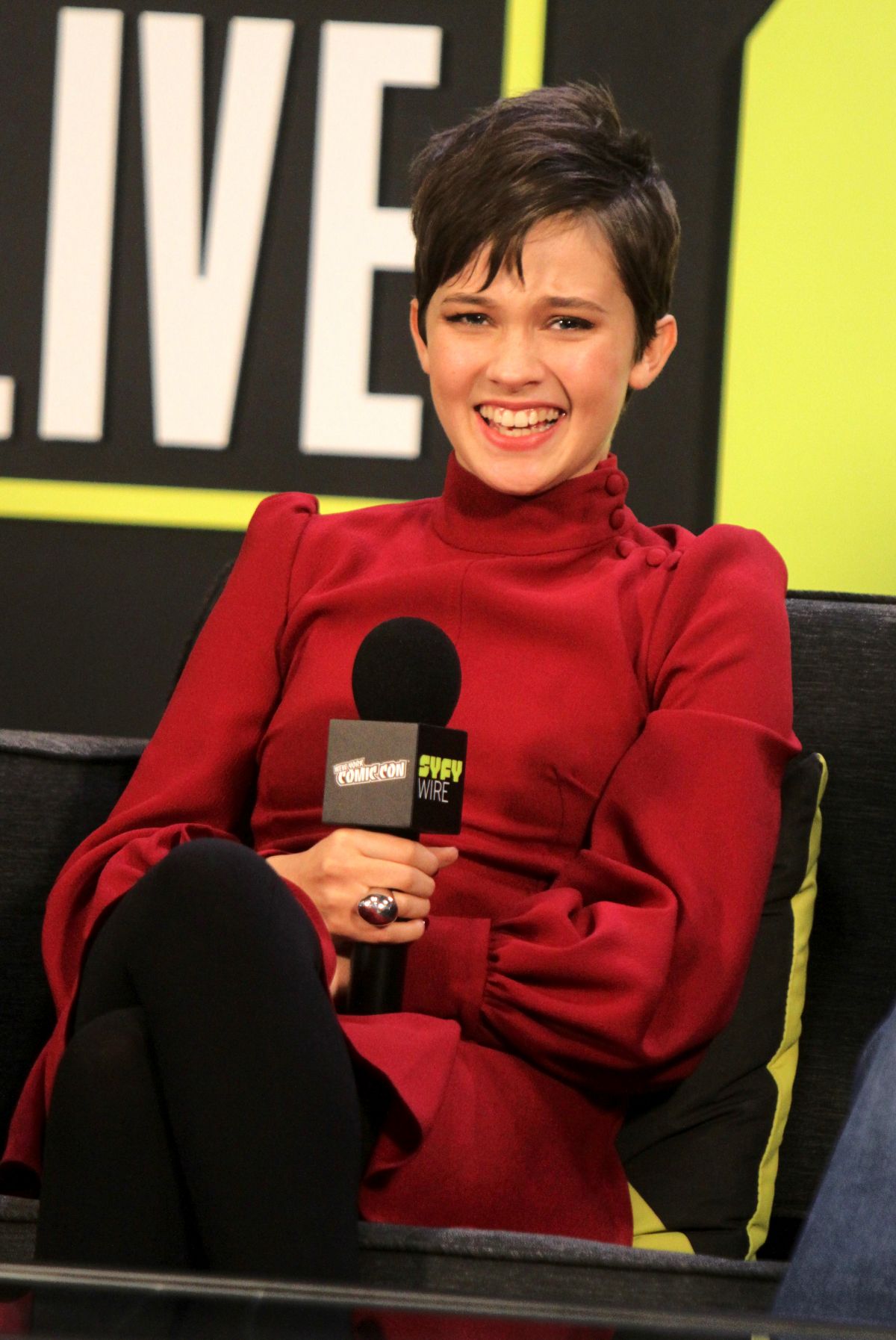 CAILEE SPAENY at Bad Times at the El Royale Panel at New York Comic-con ...