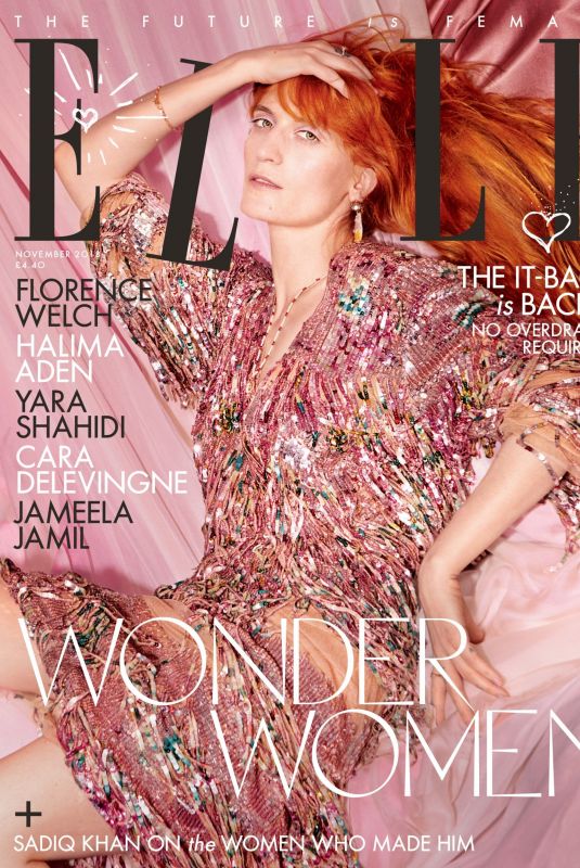 FLORENCE WELCH in Elle Magazine, UK November 2018 – HawtCelebs