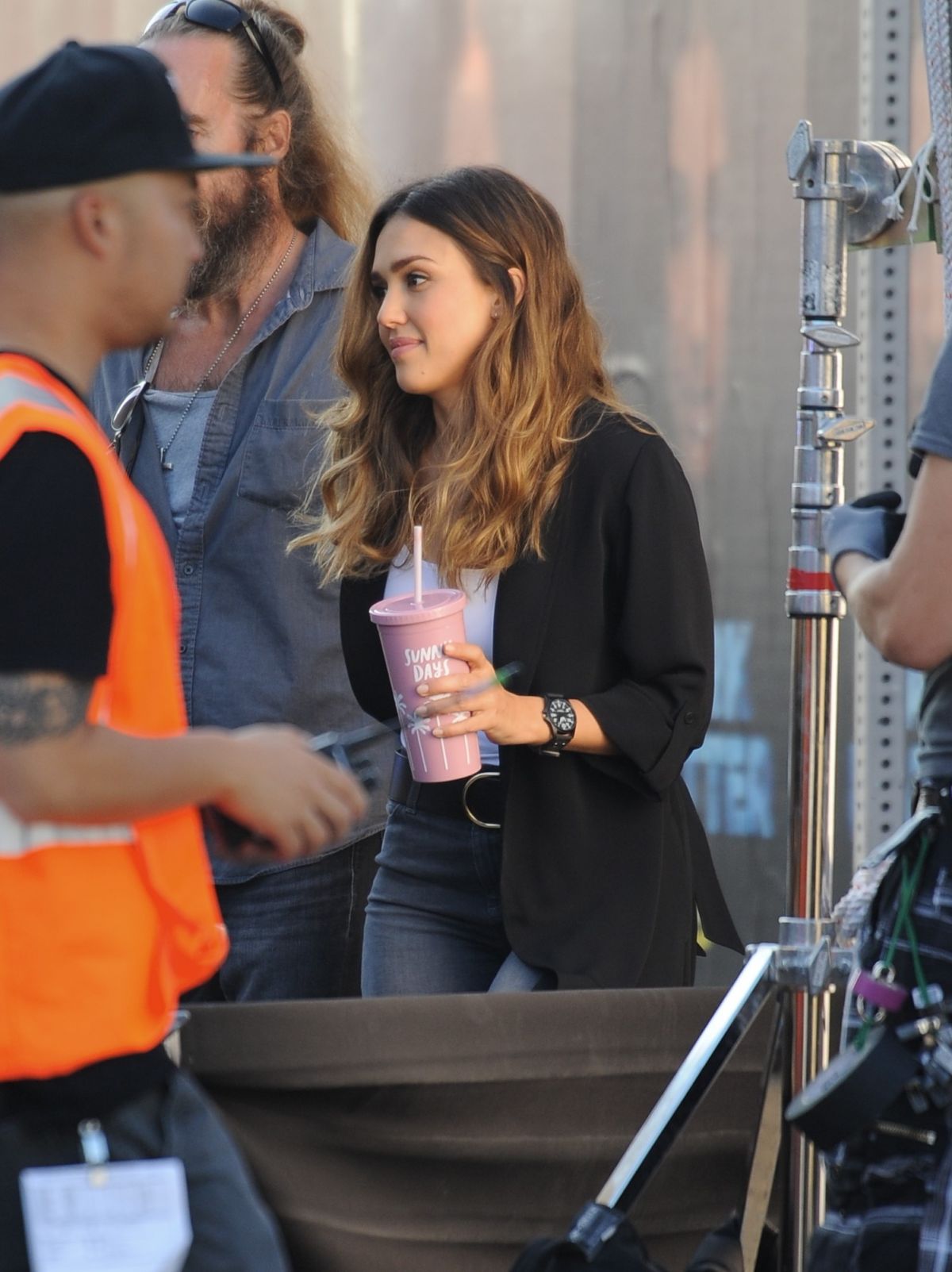 JESSICA ALBA on the Set of L.A.’s Finest in Los Angeles 10/25/2018 ...